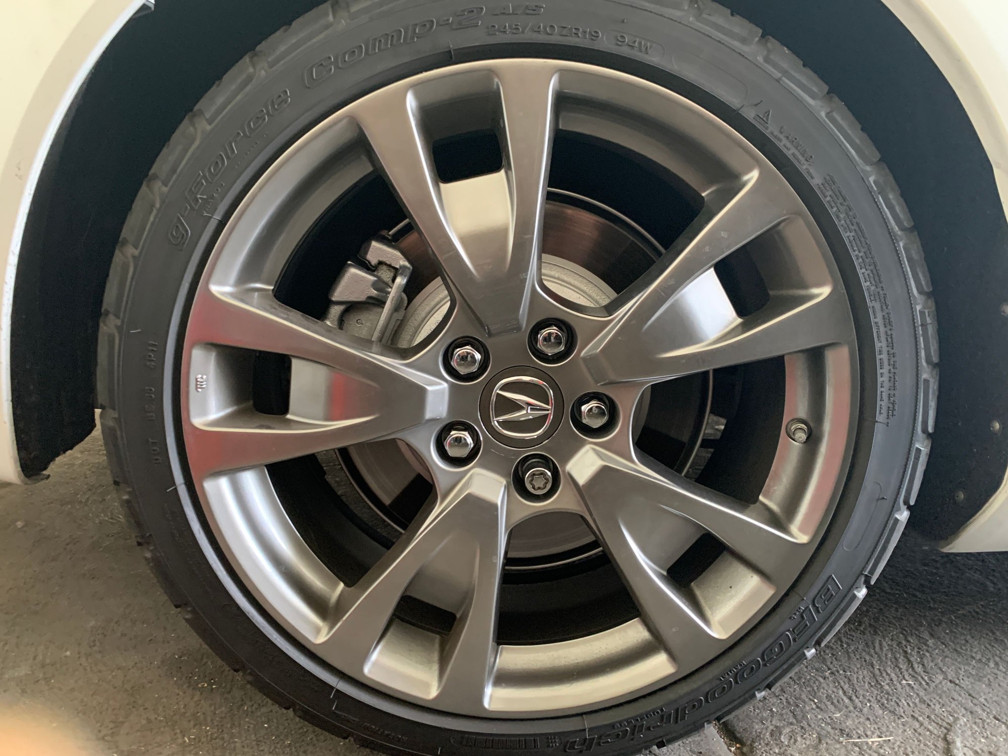 FS: 19"X8"Split Spoke wheel in Gunmetal SilverWITH TIRES (DETAILS ...