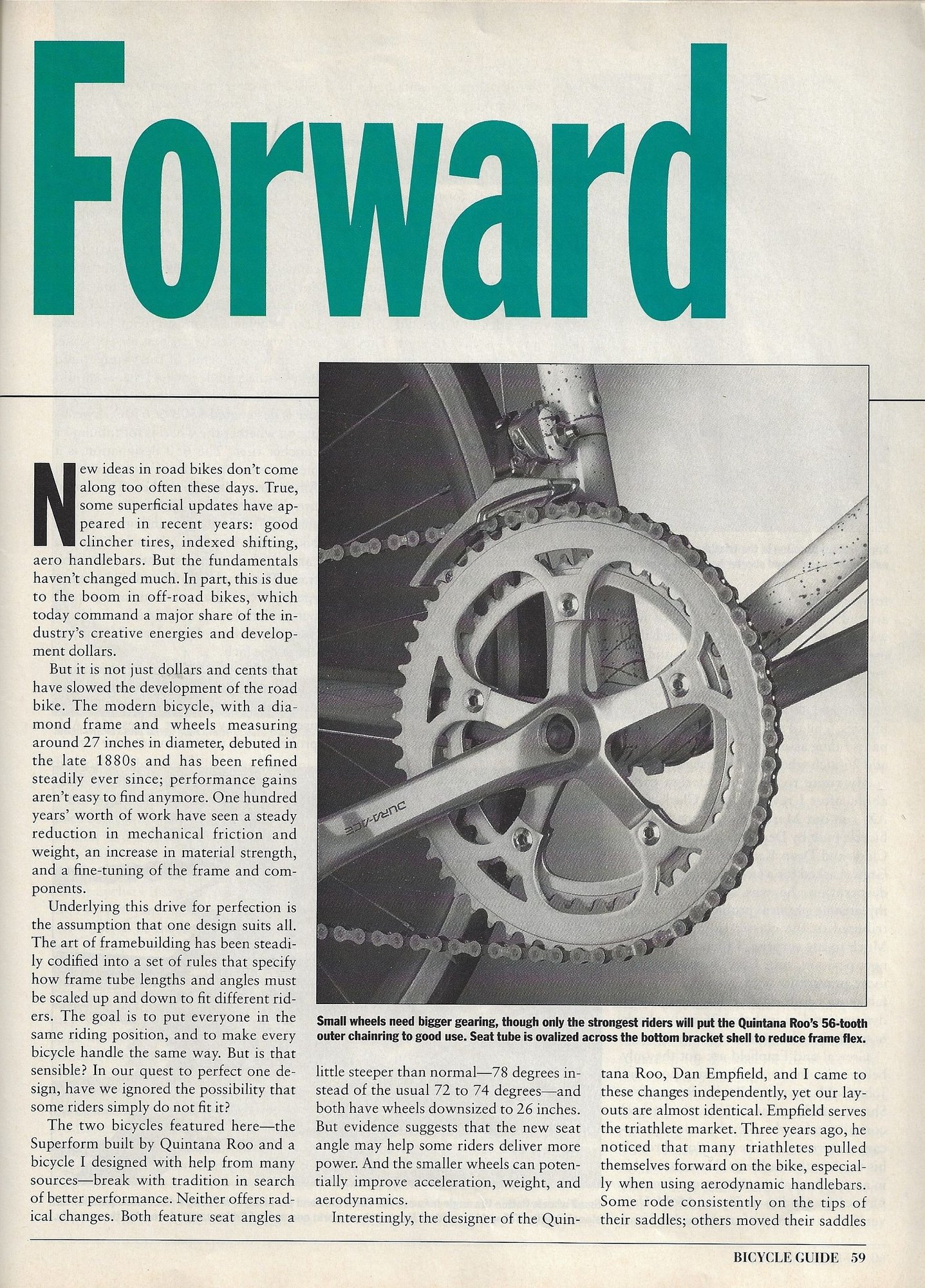 Bike Forums - Road Test/Bike Review (1991) Quintana Roo Superform and ...