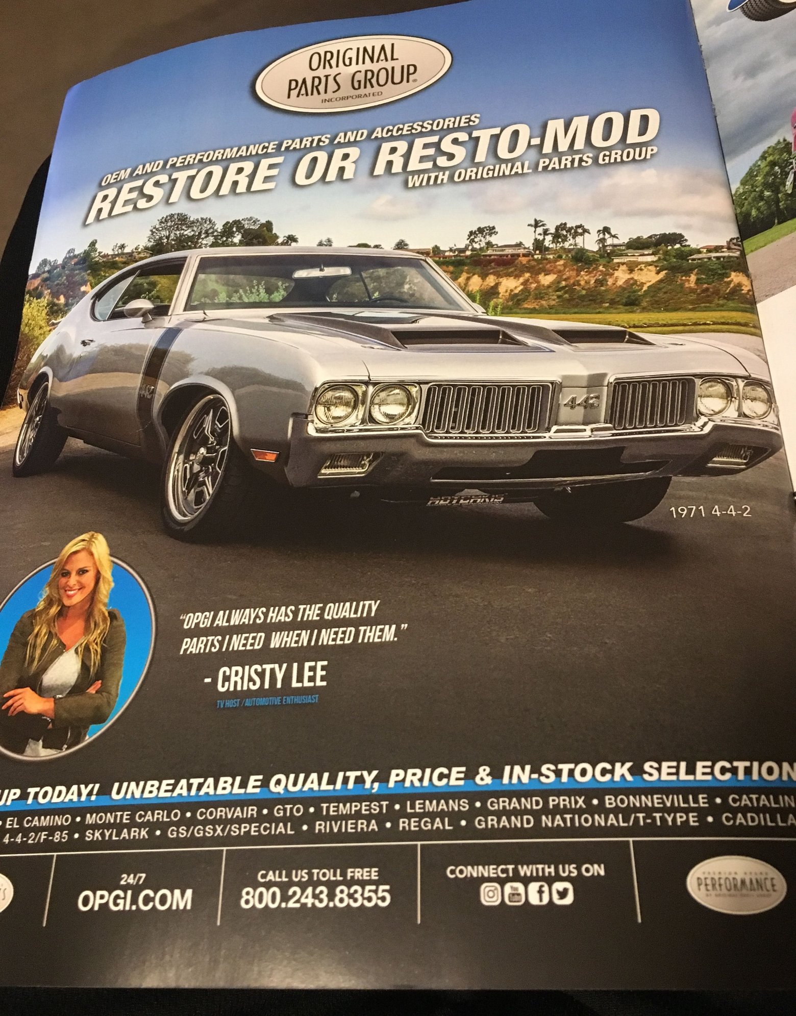 442 ad Hemmings classic car mag Jan 2020 - ClassicOldsmobile.com