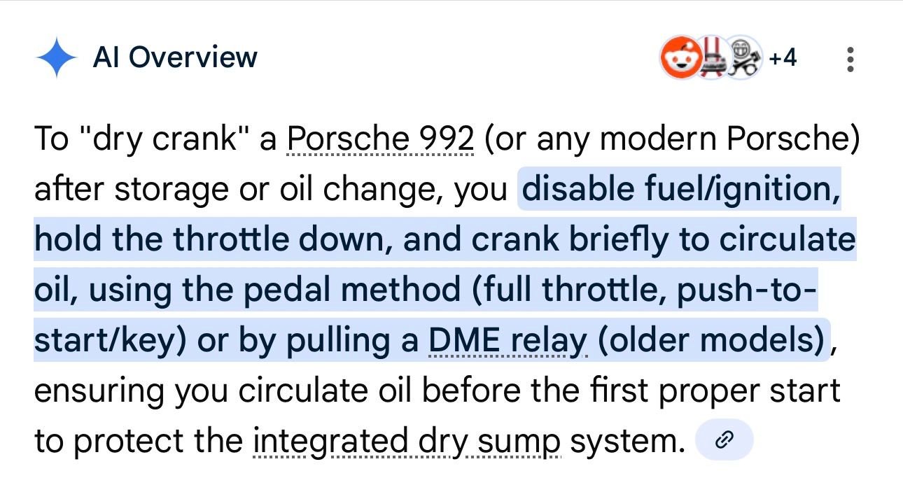 992.1 Dry crank after oil change. Is it possible? - Rennlist - Porsche ...