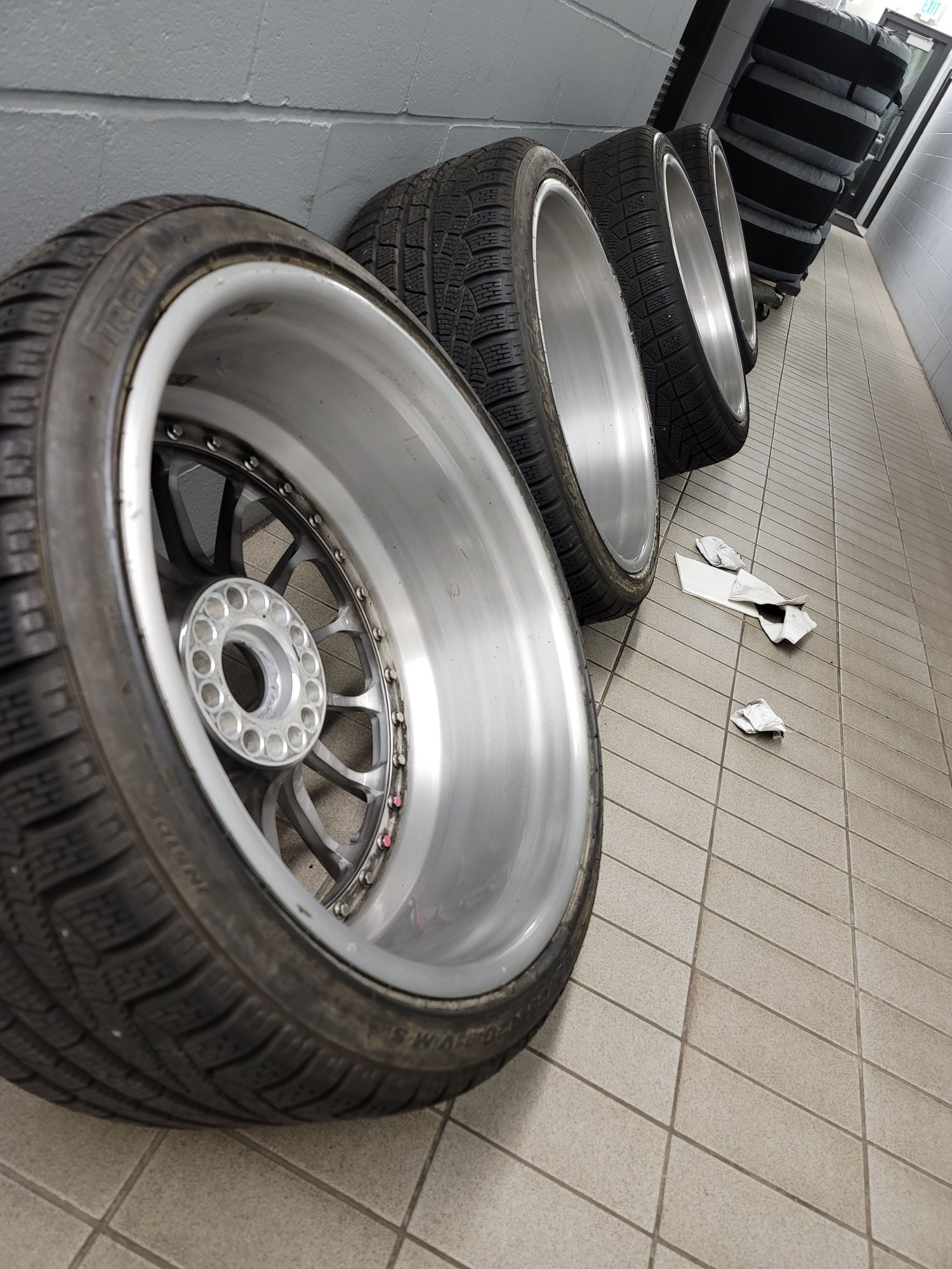 HRE RS103 Center Lock 20" Wheels and Snow Tires 991TT & 991 GT3 ...