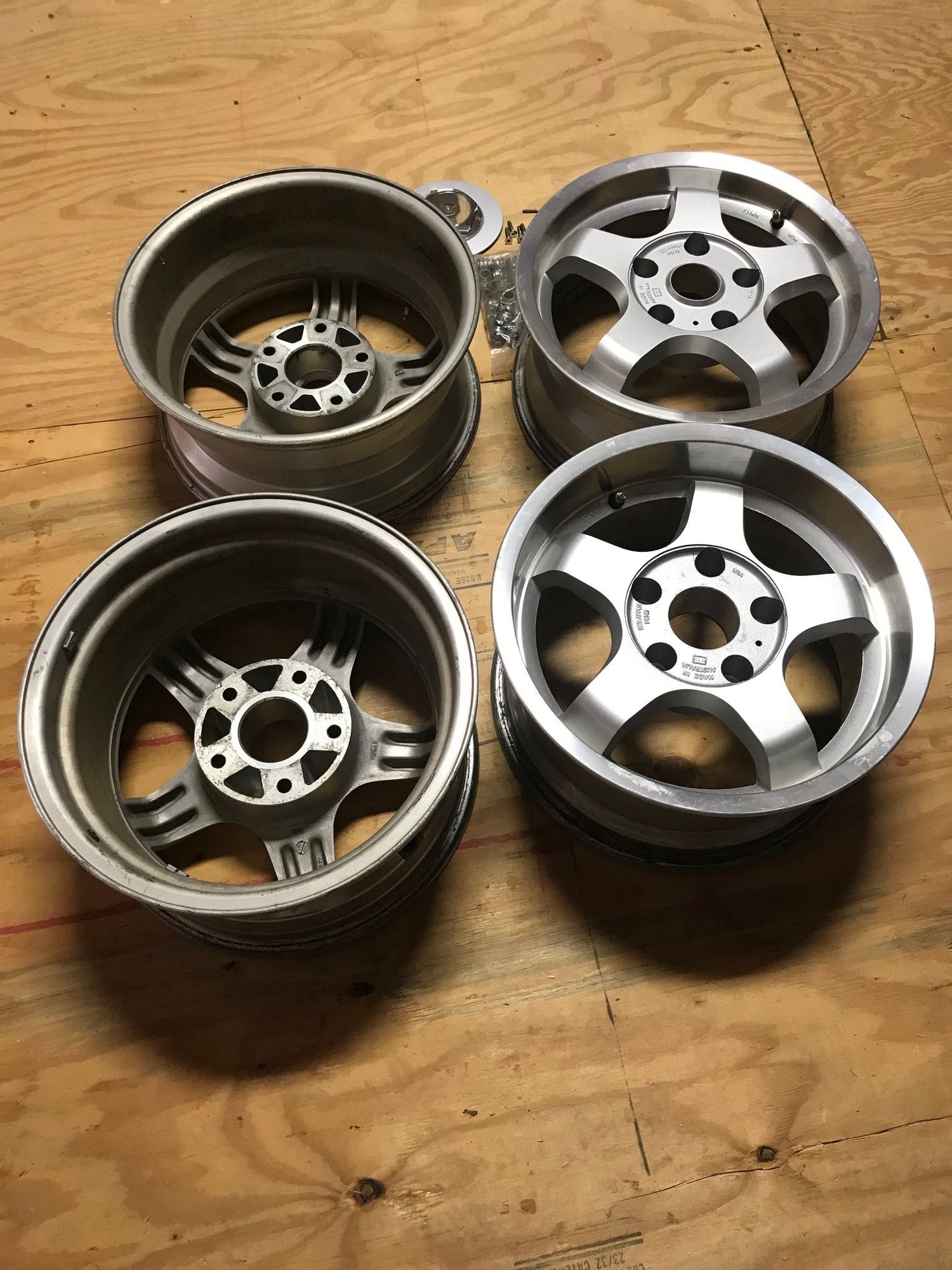 ROH 16x7 and 16x8 ZR6 wheels with centercaps and lug nuts - Rennlist ...