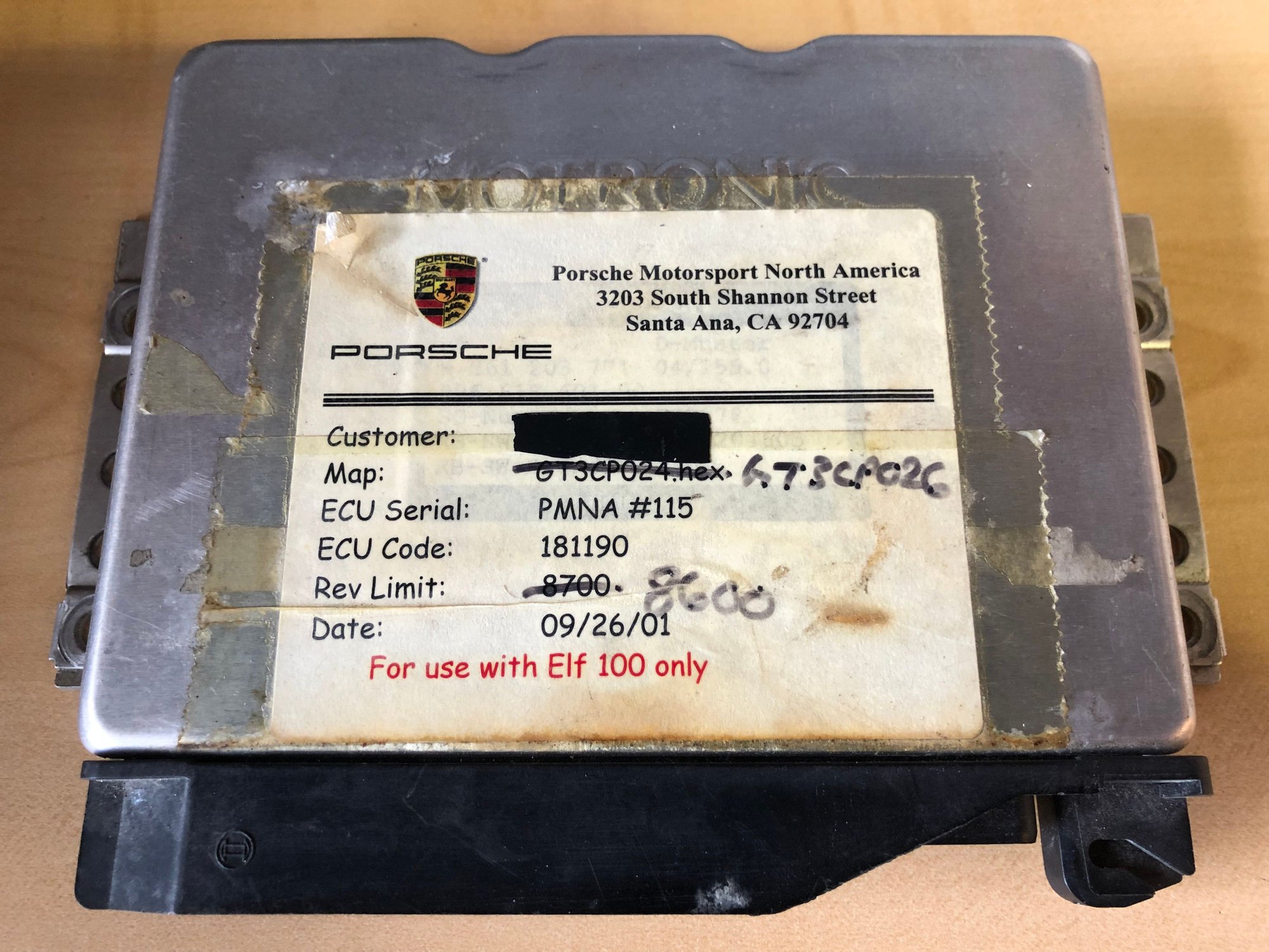 996 Cup Car ECU - Rennlist - Porsche Discussion Forums