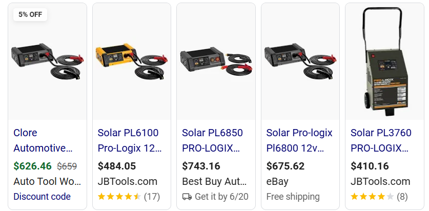**NEW** Solar 12V Heavy Duty PRO-LOGIX PL6800 Battery Charger and Power ...