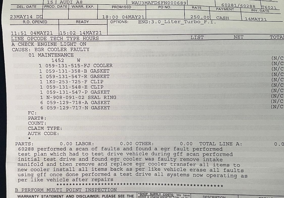 DEALER Service Reports - AudiWorld Forums