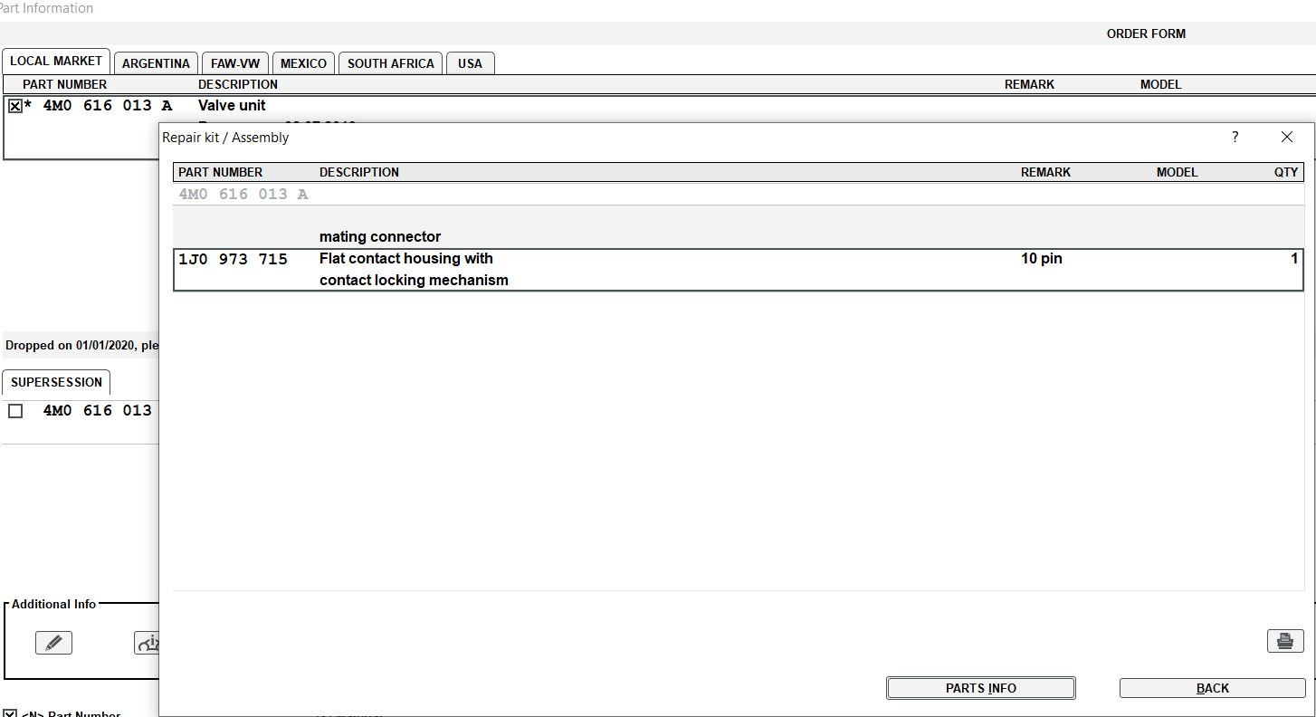 Electrical Connector Part Numbers - AudiWorld Forums