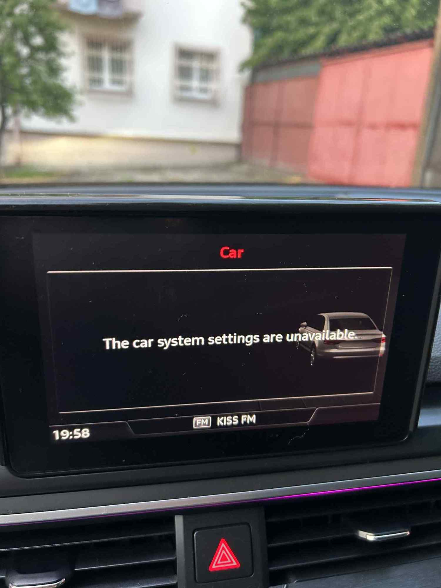 car system settings are unavailable - AudiWorld Forums