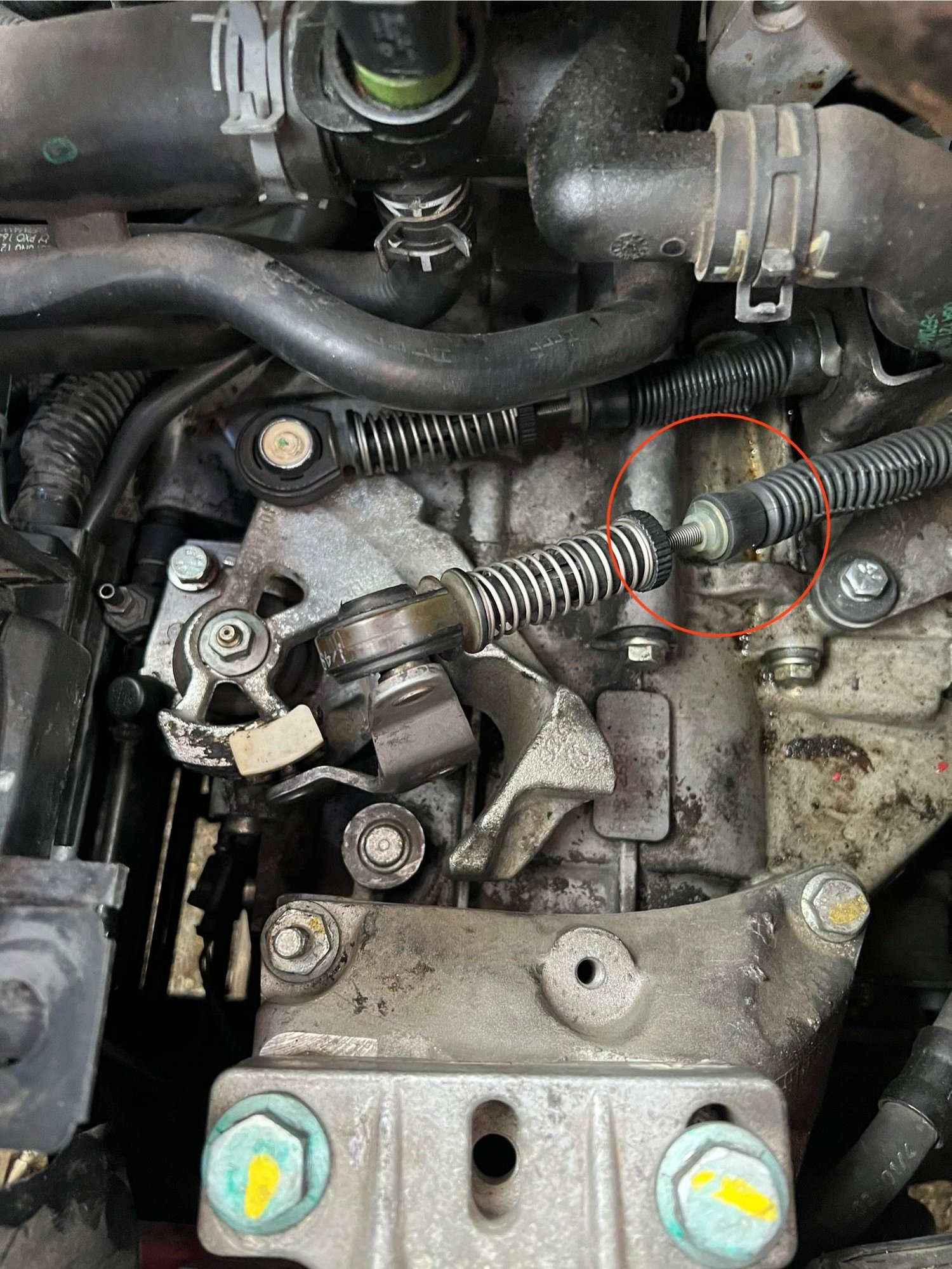 Locking pin visual difference between the 5 and 6 speed transmissions ...