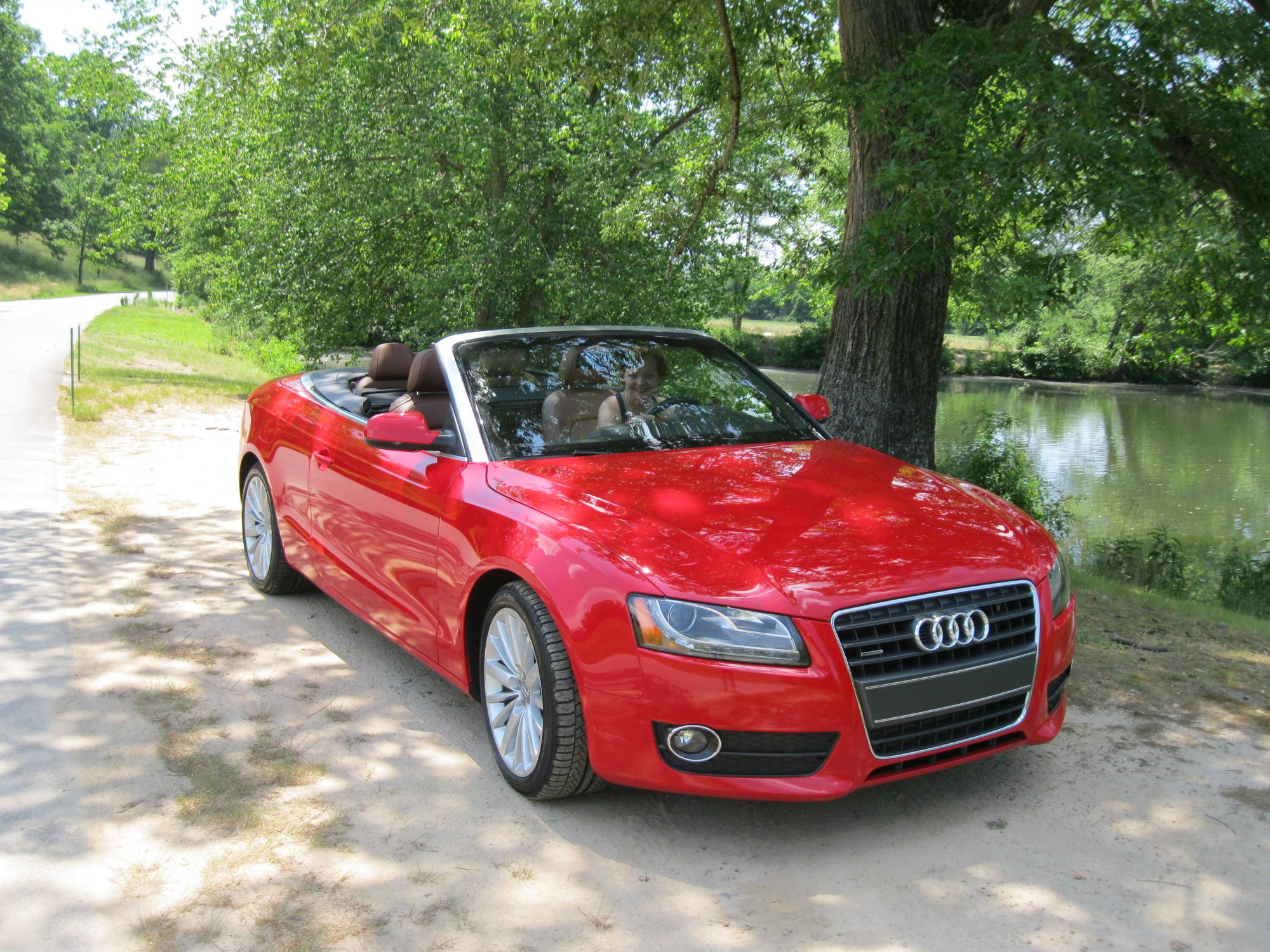 2011 A5 Beautiful red convertible in good shape with low miles ...