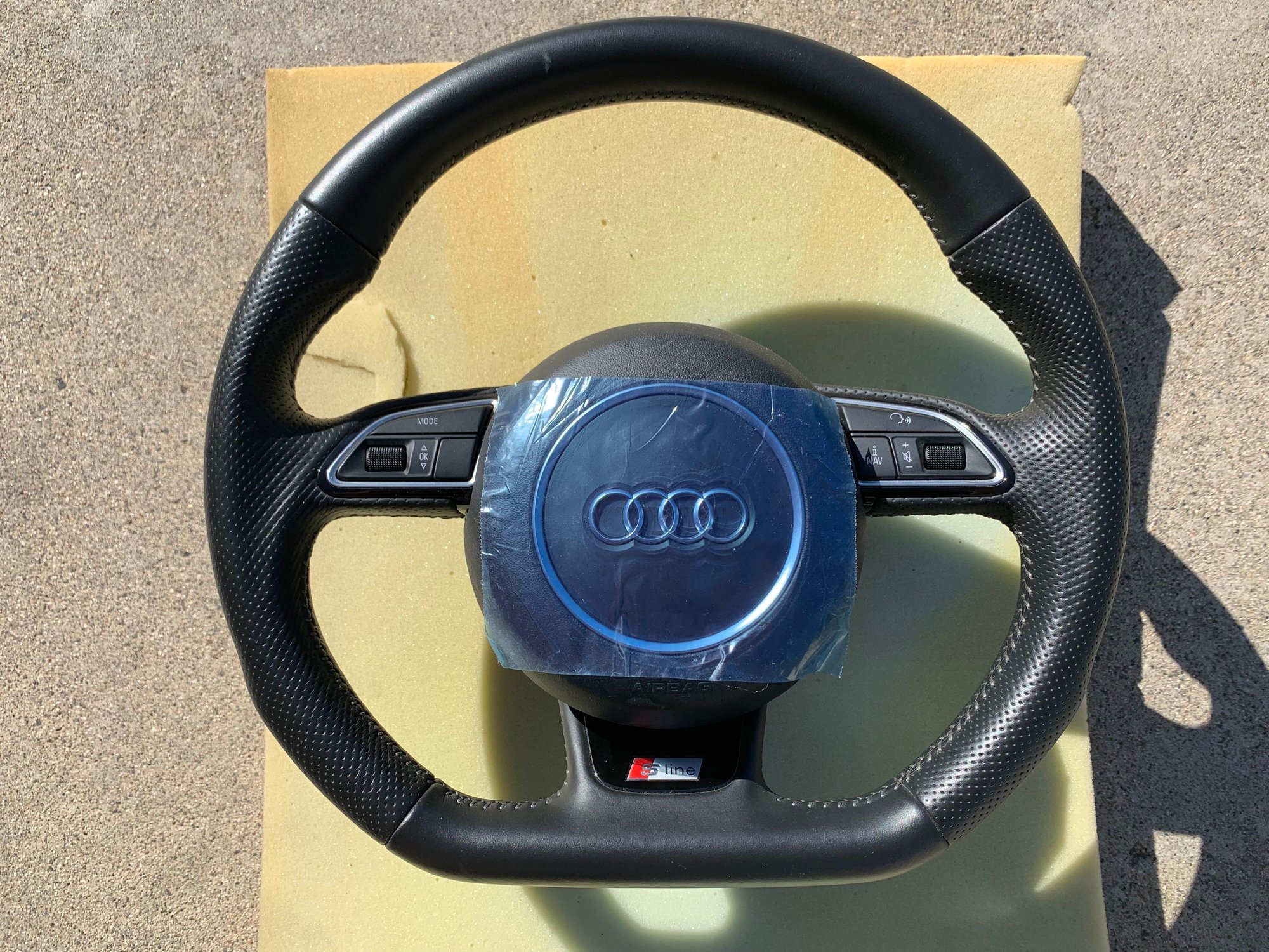 Audi S-Line Flat Bottom Steering Wheel (OEM) - AudiWorld Forums