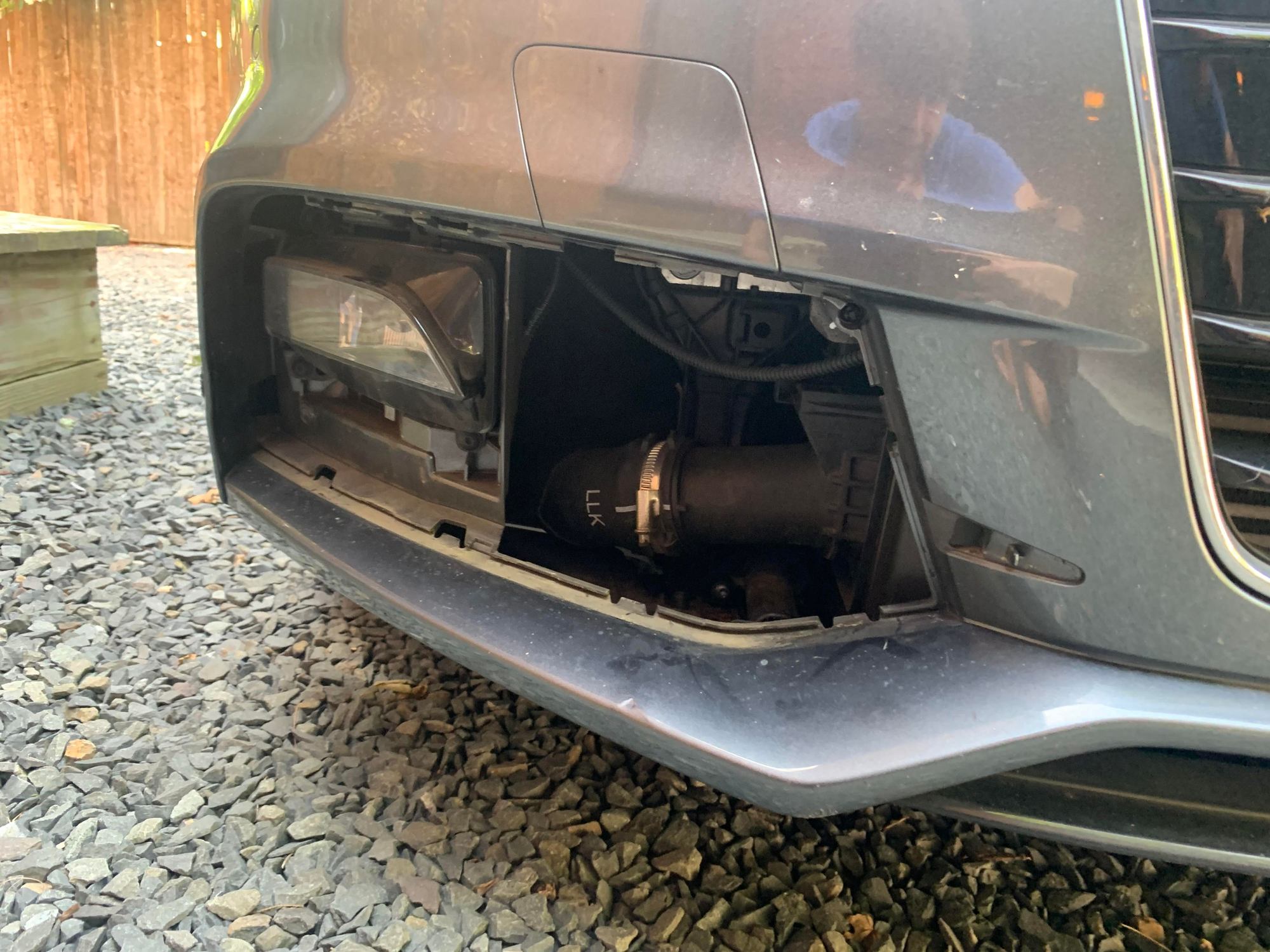 Lower grille (fog light grille) damage -- worth a $2,000 deductible ...