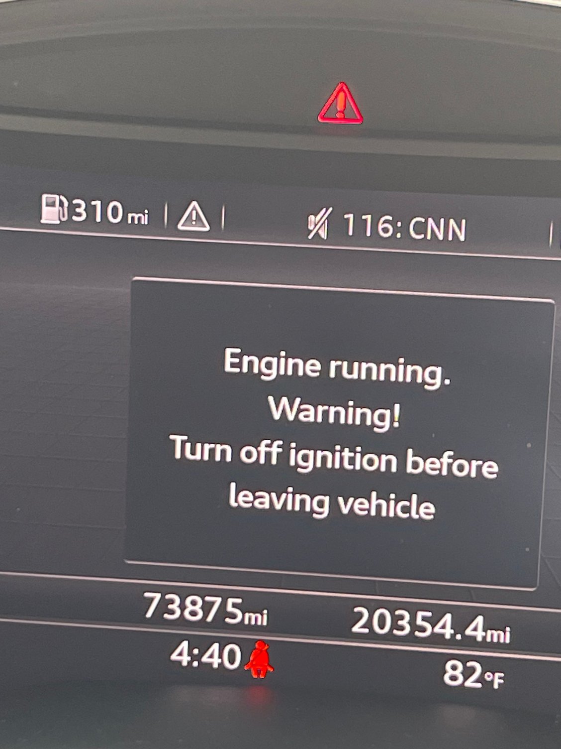 What does this red triangle means ? - AudiWorld Forums