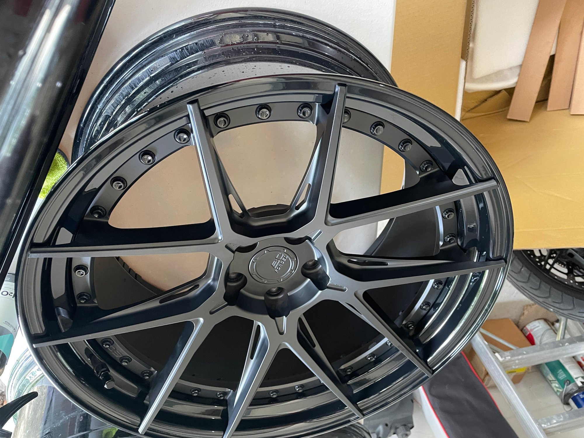 BC Forged - HCA 381S - Matte/Gloss Black two piece 20"x10" - B9 RS5 ...