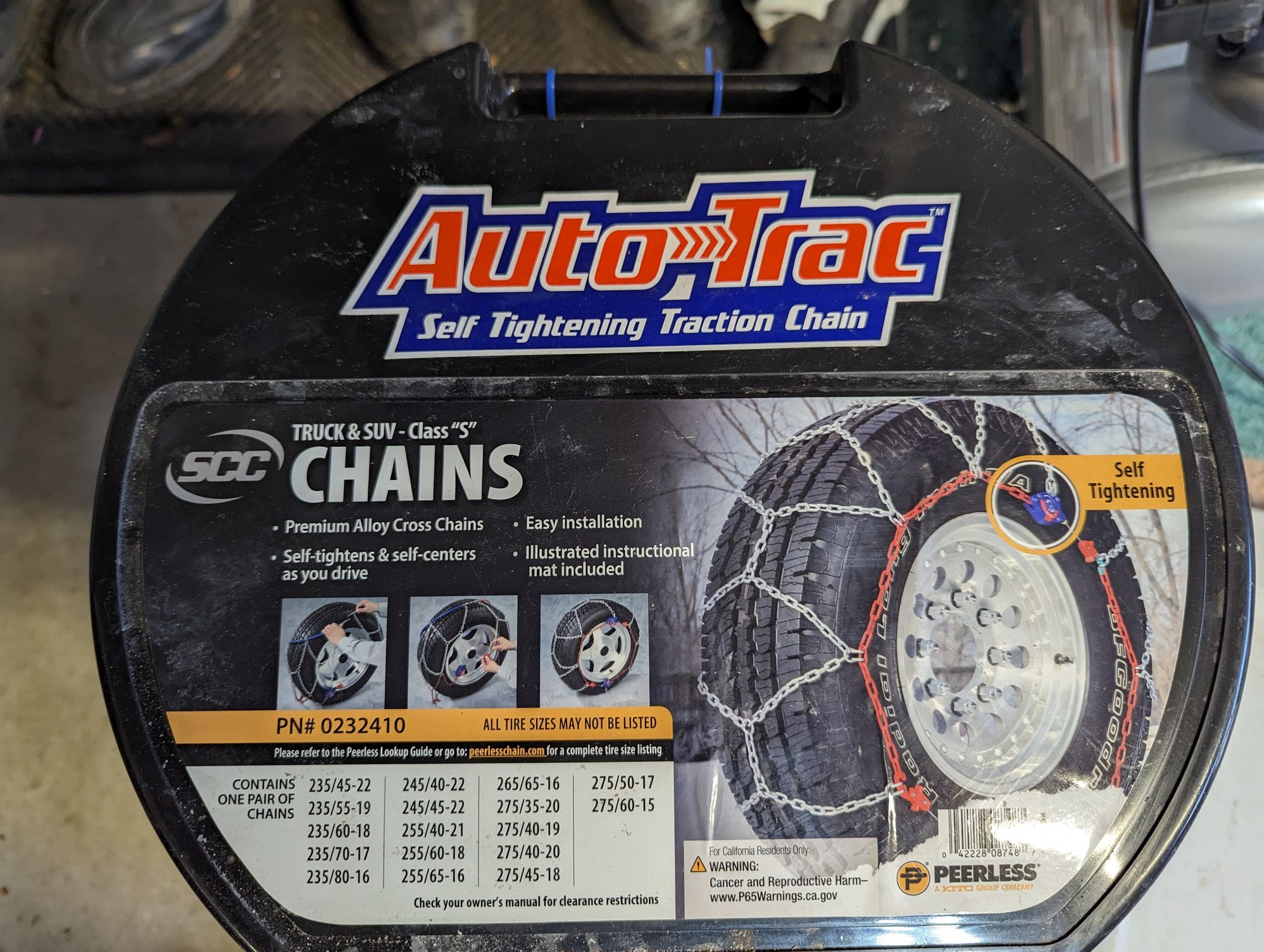 Auto-trac chains for SQ5 21" wheels (and other sizes) - $70 shipped ...
