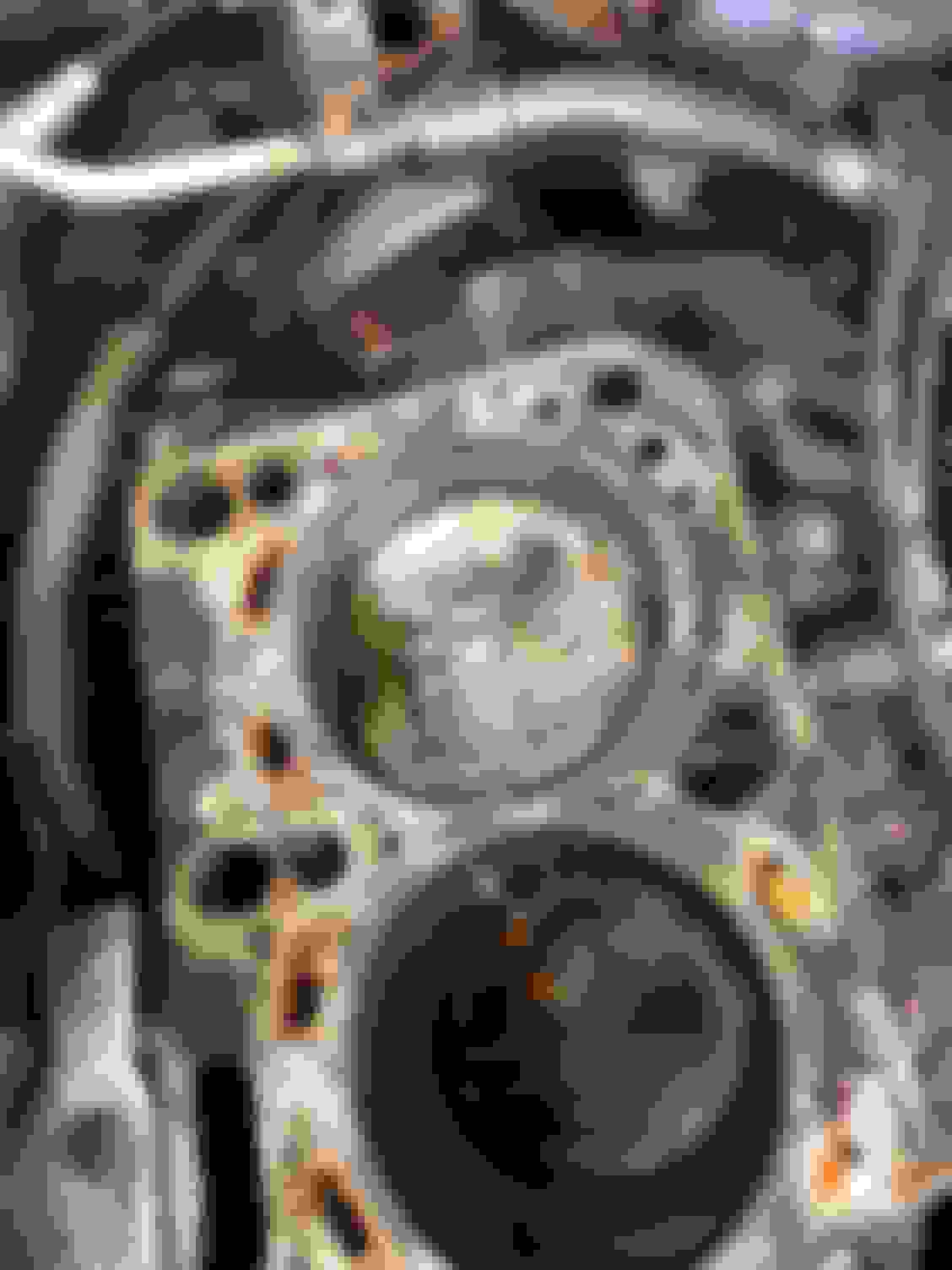 Valve hit pistons and on one cylinder it went cracked the piston should ...