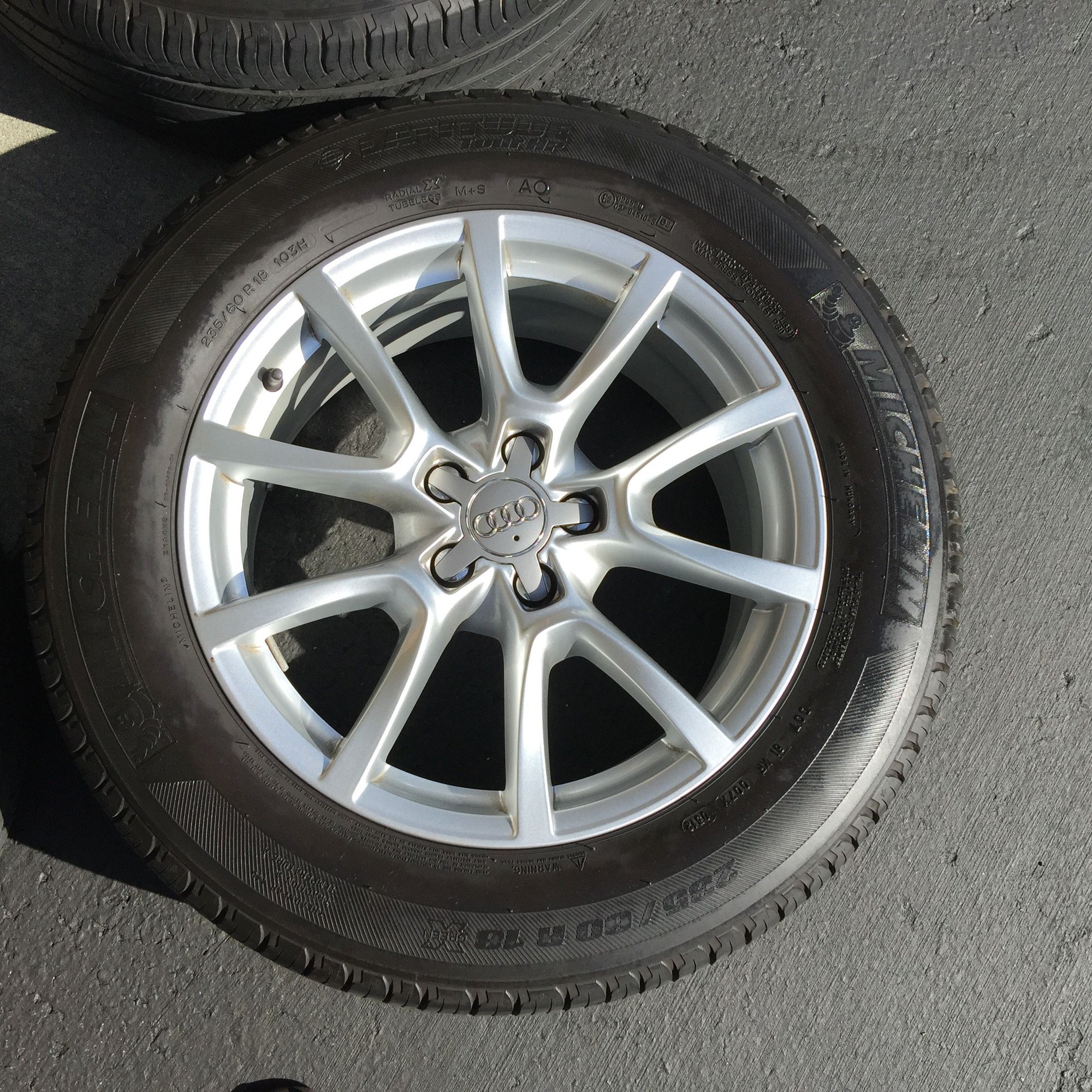 Audi Q5 Set of 4 18 inch star wheels with Michelin latitude tour HP ...