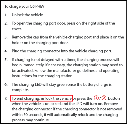 Q5e stops charging upon unlock - AudiWorld Forums