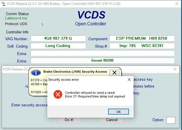 2012 A6(C7) ABS Module Vagcom security key? - AudiWorld Forums