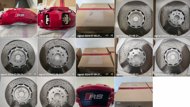2024 RS6 Performance OEM Steel Brakes Kit (Red Calipers) - AudiWorld Forums