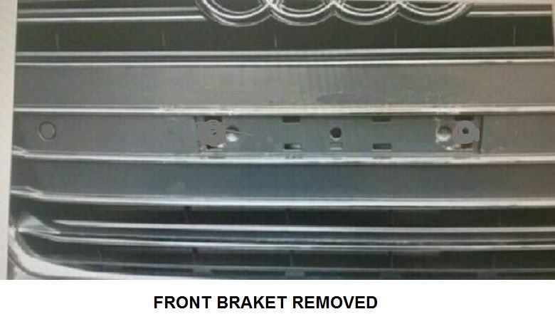 Audi Euro Style Stainless Steel Front Plate - AudiWorld Forums