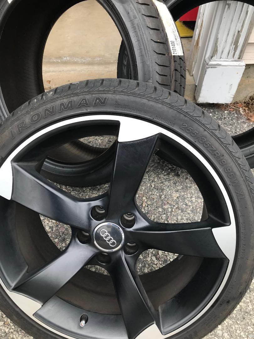 Audi A5 19" Satin Black Rotors w 255/35/19 Boston Area - AudiWorld Forums