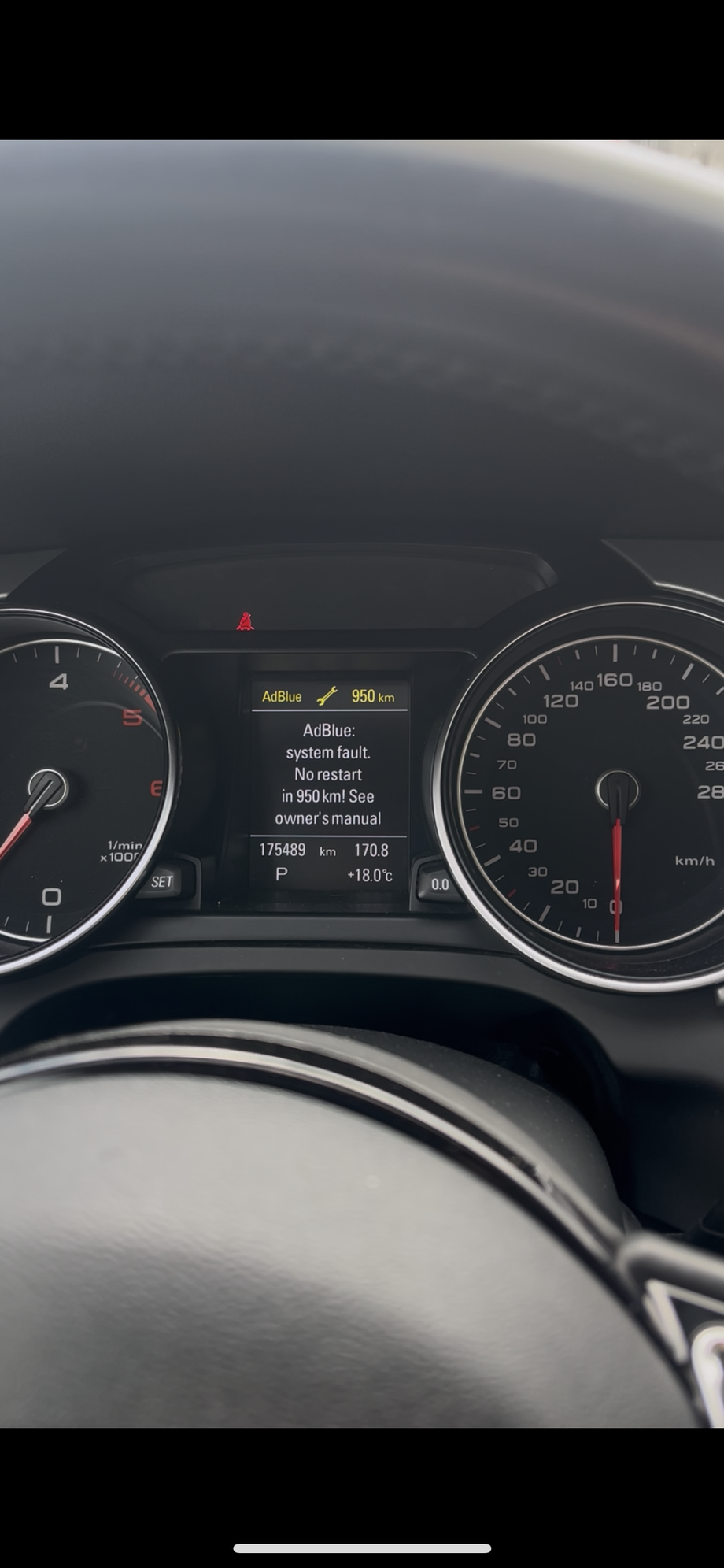 Adblue system fault - AudiWorld Forums