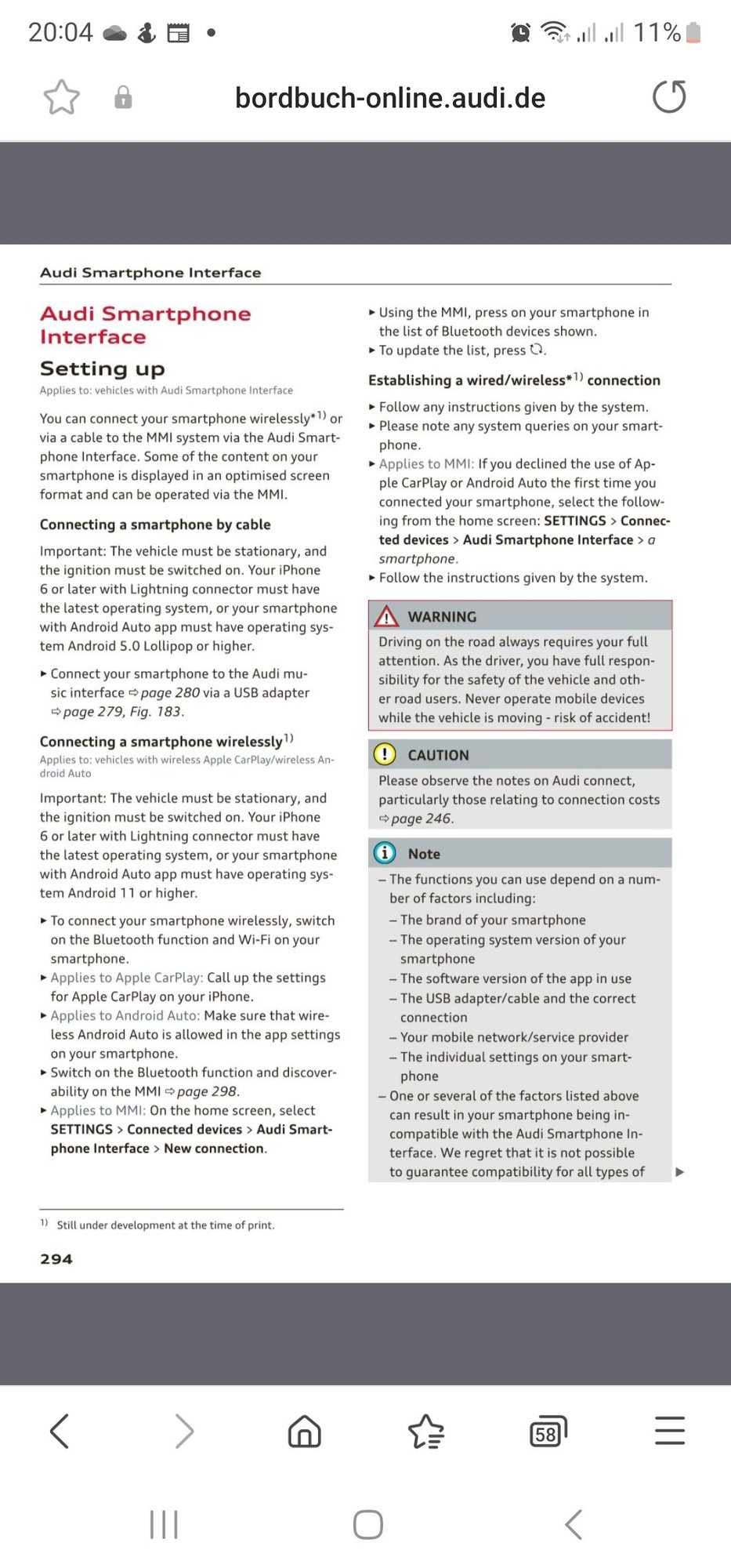 DE: No phone apps - Page 2 - AudiWorld Forums
