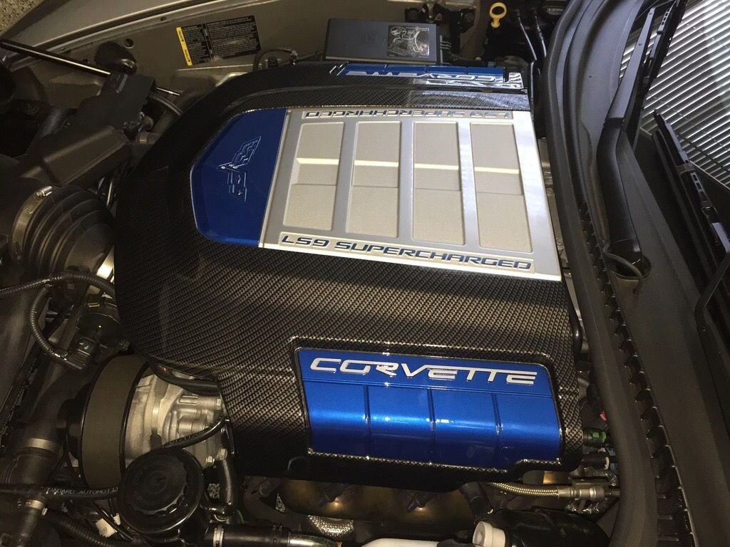 ZR1 Zr1 Engine cover carbon fiber hydro dipped - CorvetteForum ...