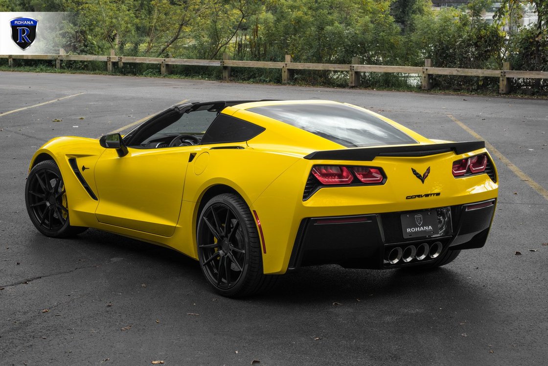 Rohana Wheels RF2 Matte Black Corvette C6 C7 Z51 Stingray 19/20 Fitment ...