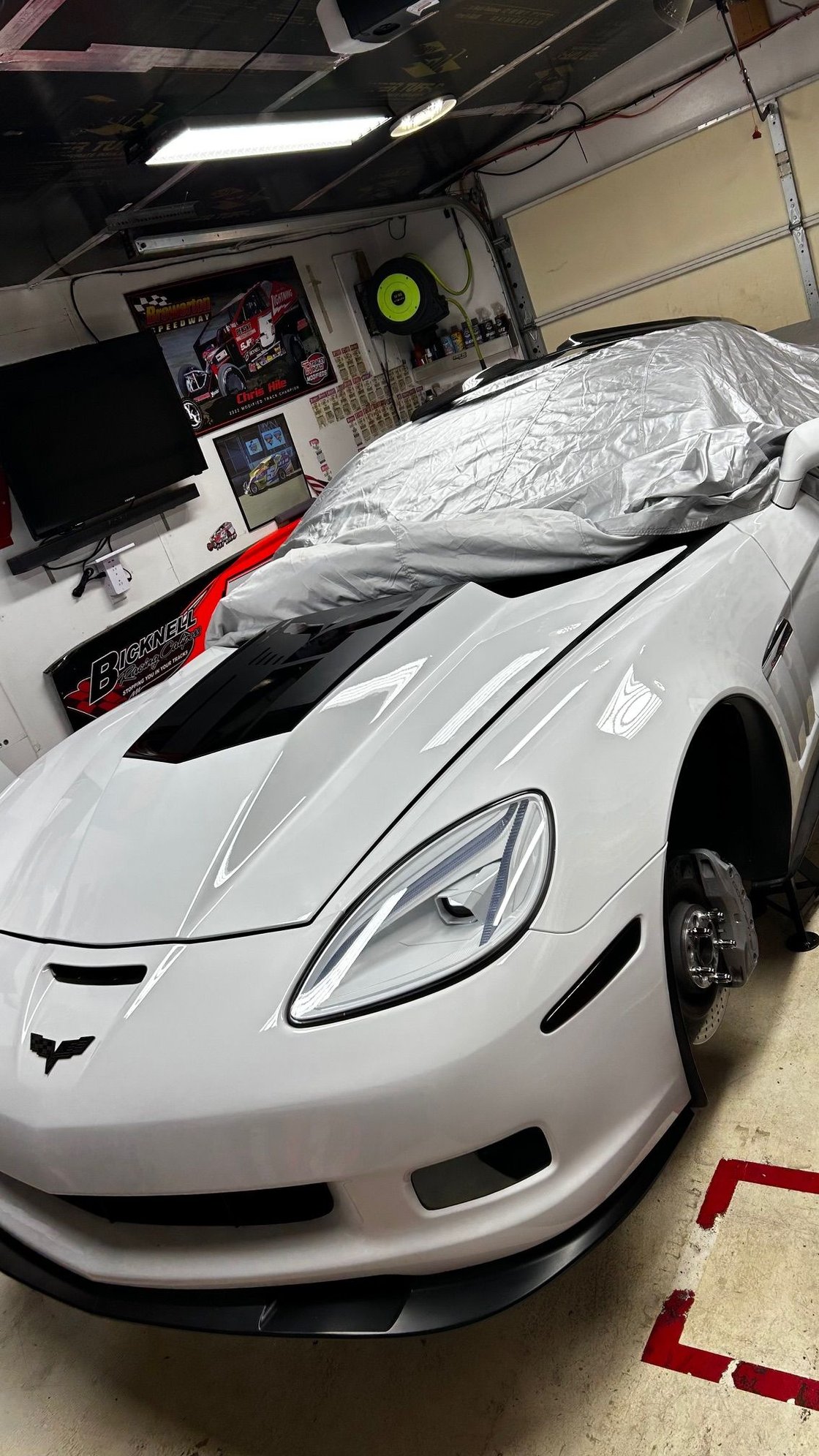 Custom color front cross flags badge project - CorvetteForum ...