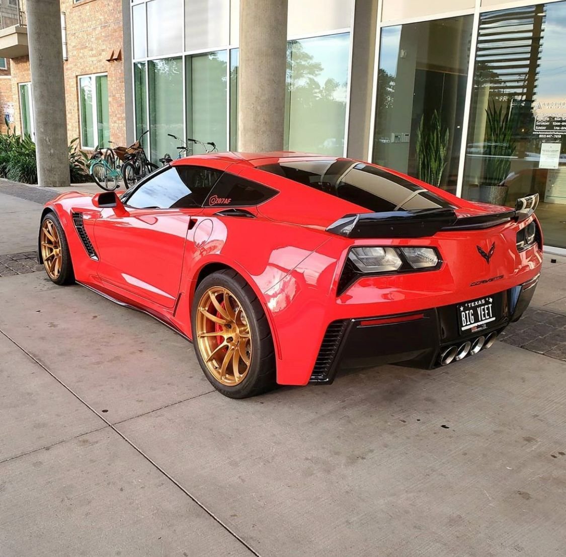 Gold wheels on my torch red - CorvetteForum - Chevrolet Corvette Forum ...