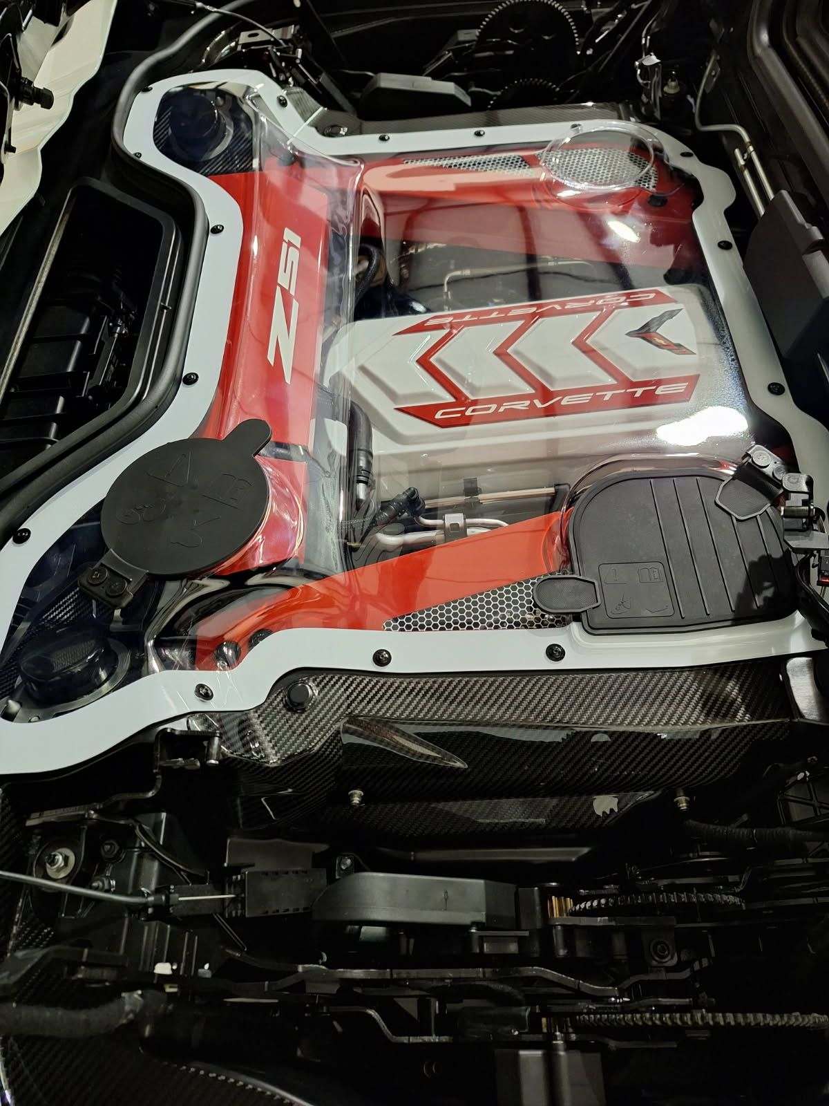 Sharing PICS of my 21 C8 HTC clear engine cover/painted parts/carbon ...
