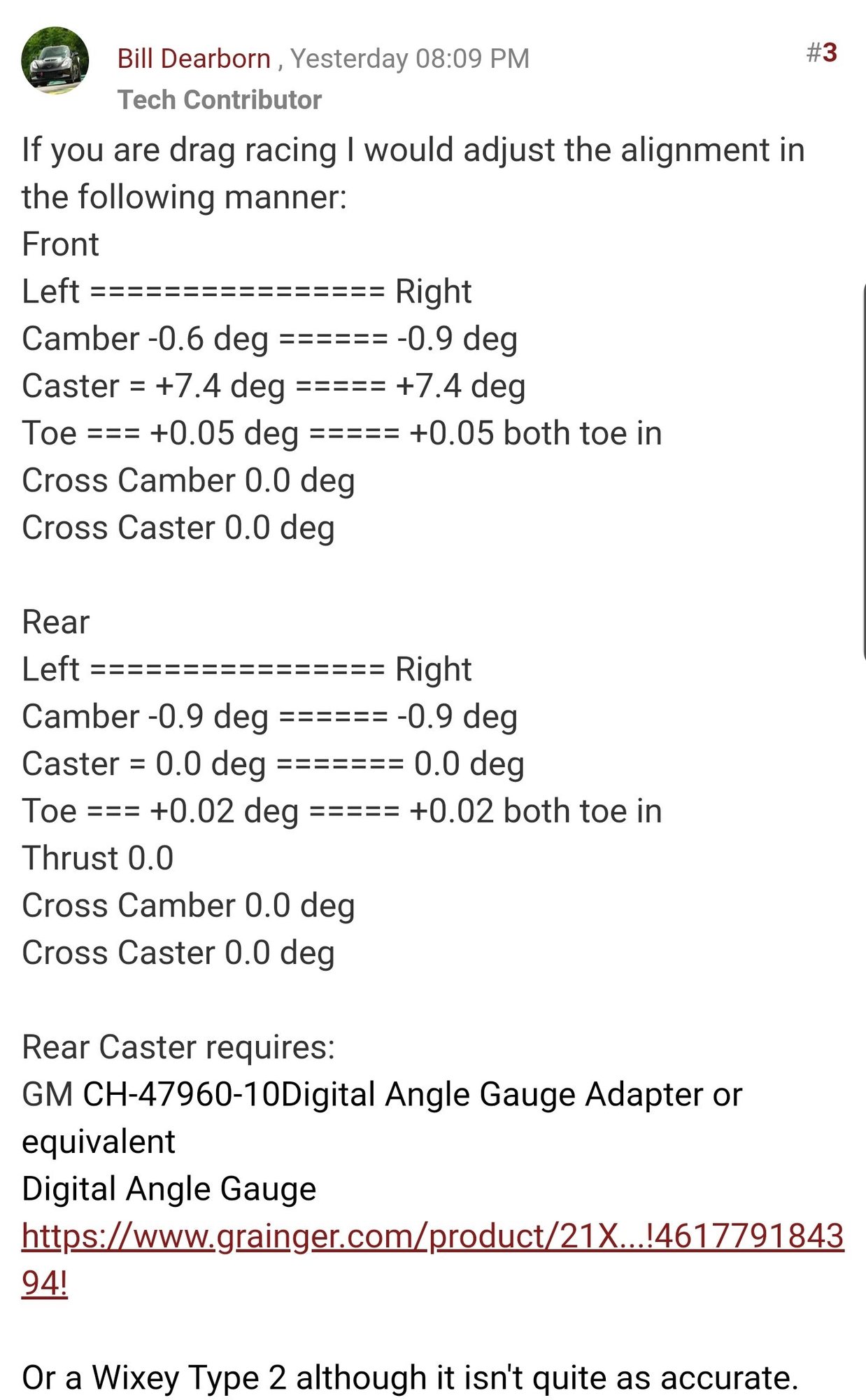 C7 drag race/street alignment recommendations, lowered on Stock bolts ...