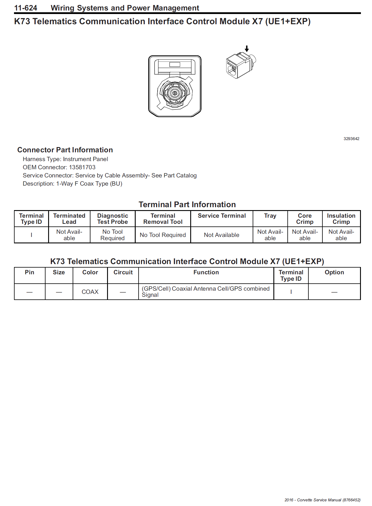 C7 Onstar/VCIM wiring harness - CorvetteForum - Chevrolet Corvette ...