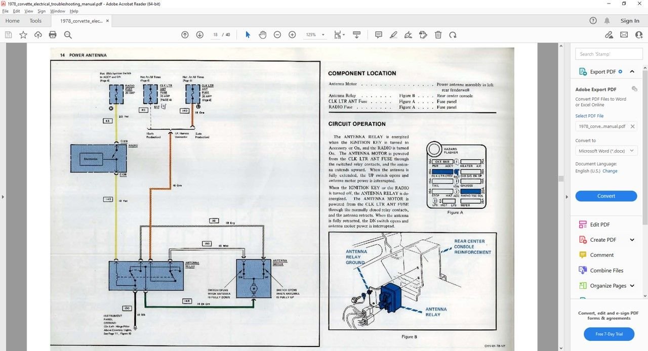 Power antenna relay - CorvetteForum - Chevrolet Corvette Forum Discussion