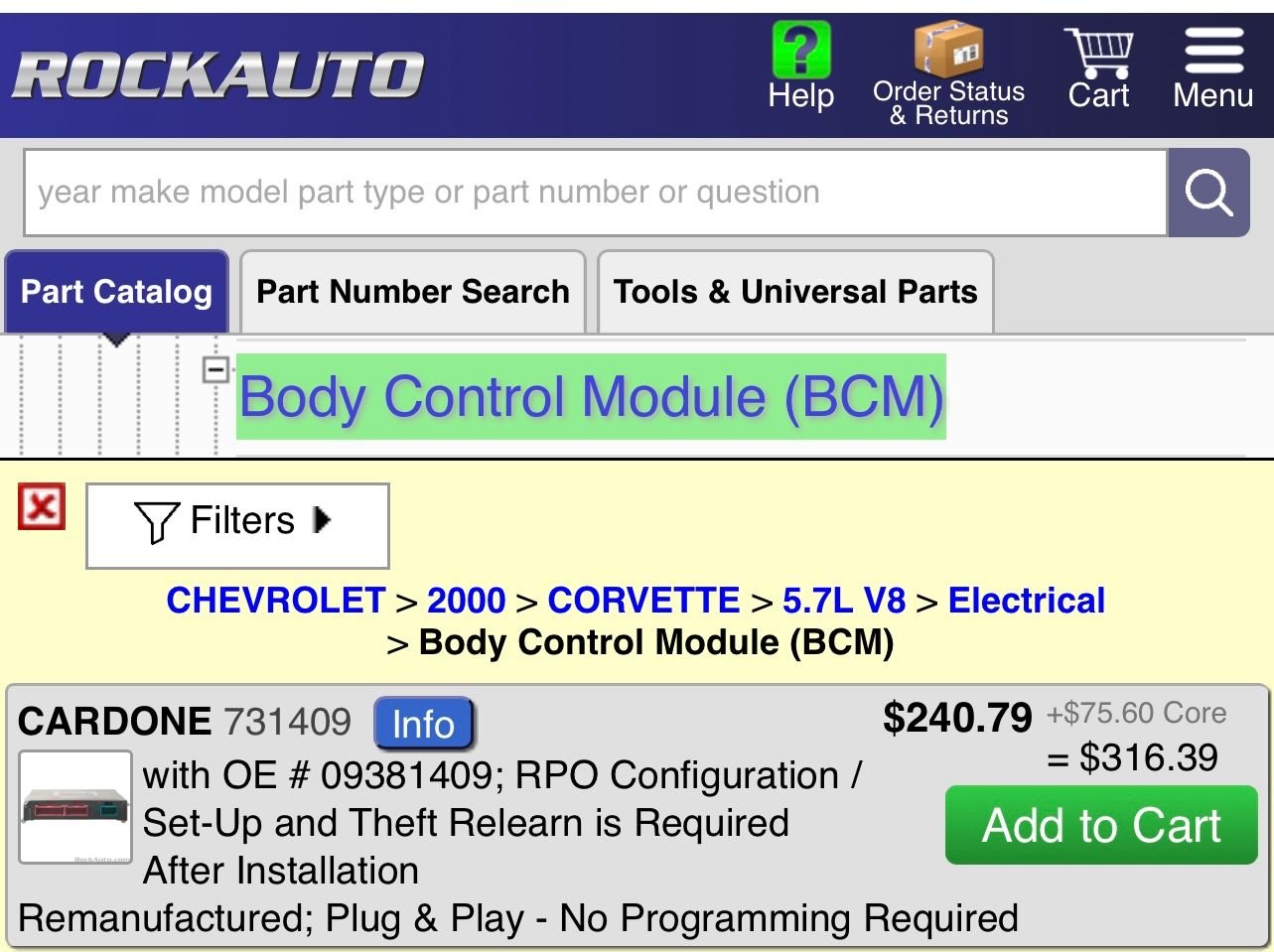 BCM replacement, are they all the same? - CorvetteForum - Chevrolet Corvette Forum Discussion