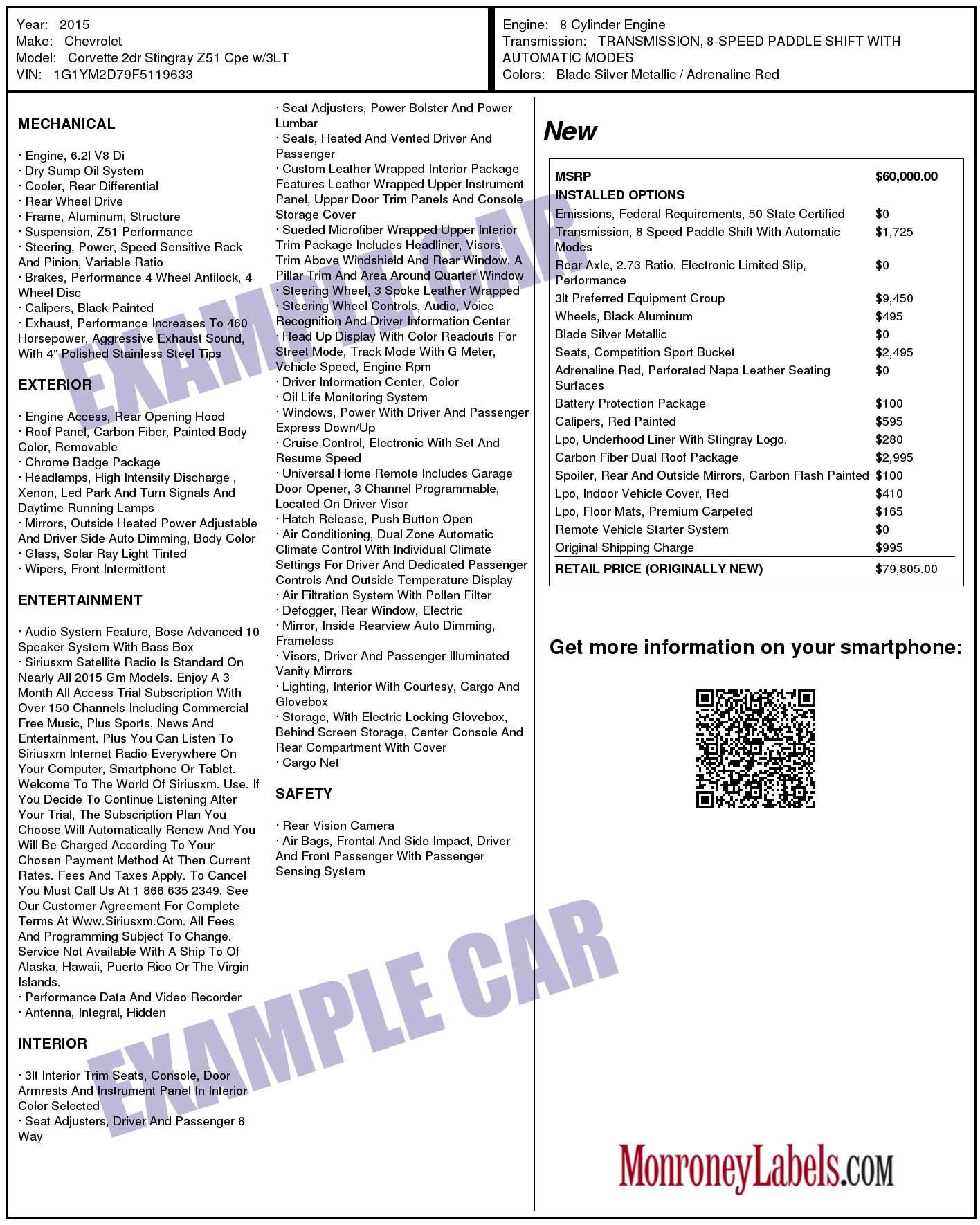 Window Sticker Copy - CorvetteForum - Chevrolet Corvette Forum Discussion
