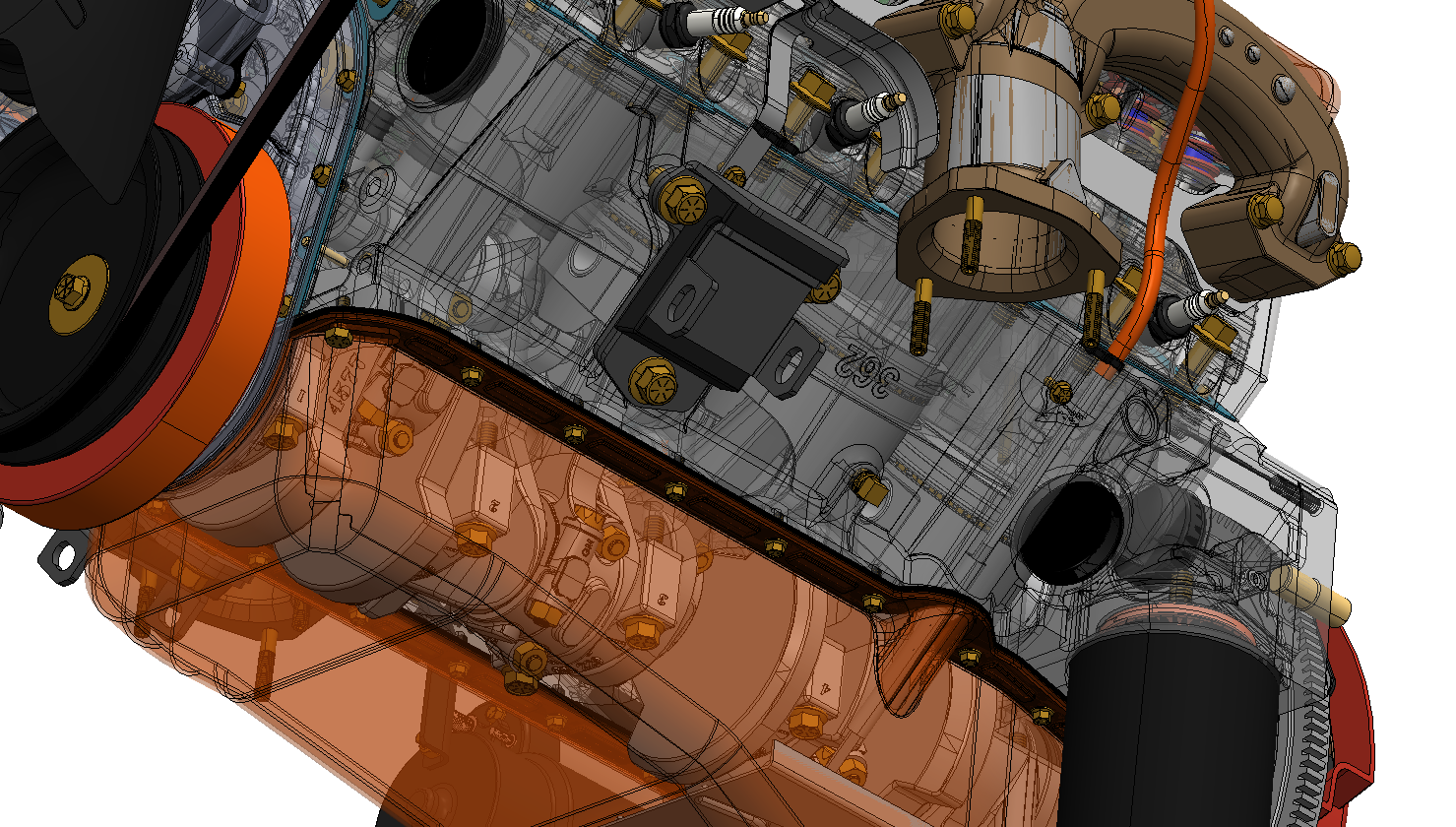 Detailed 3D model of a small block - CorvetteForum - Chevrolet Corvette ...