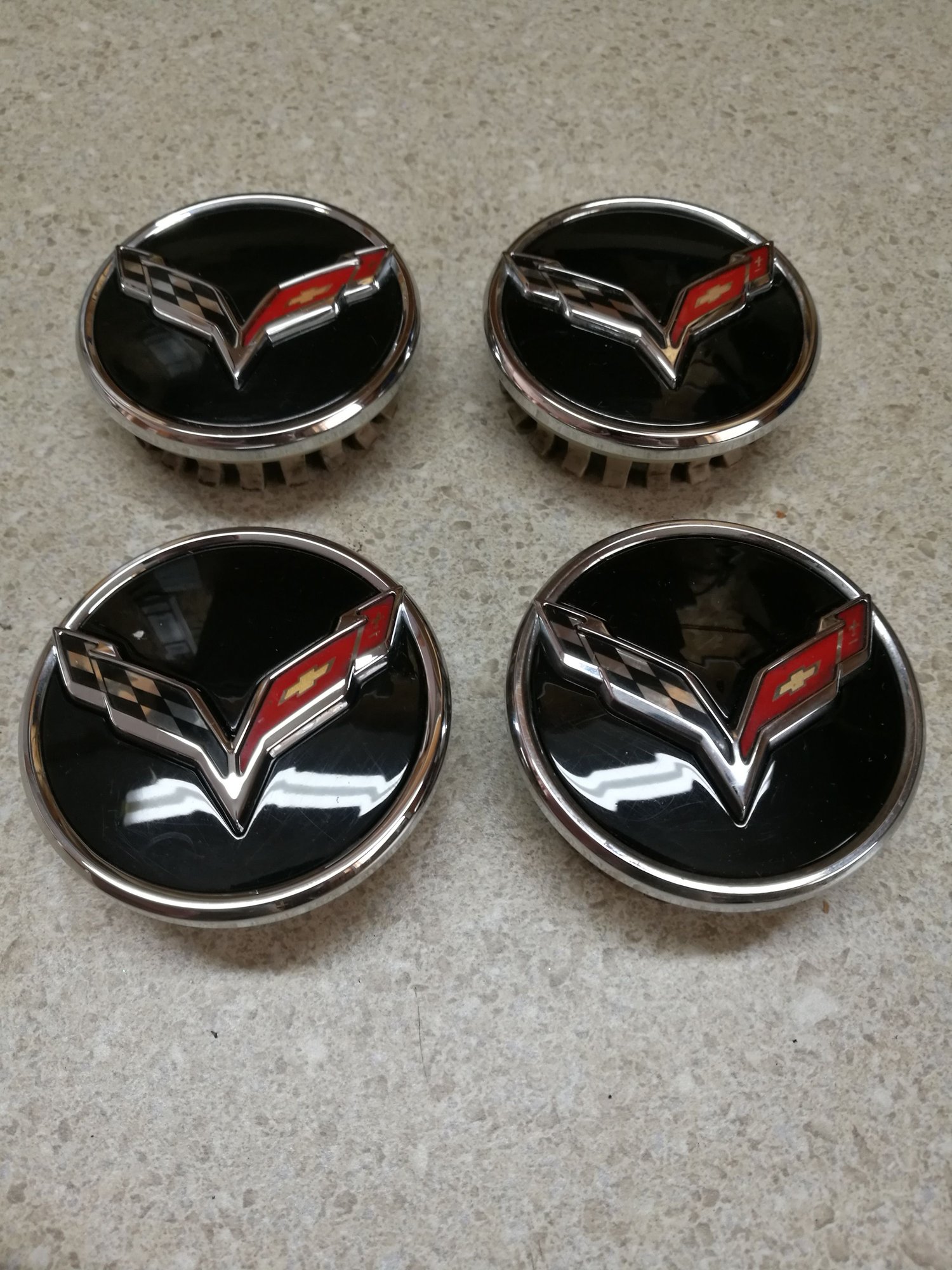 FS (For Sale) Used Black/Chrome Wheel Caps - CorvetteForum - Chevrolet ...