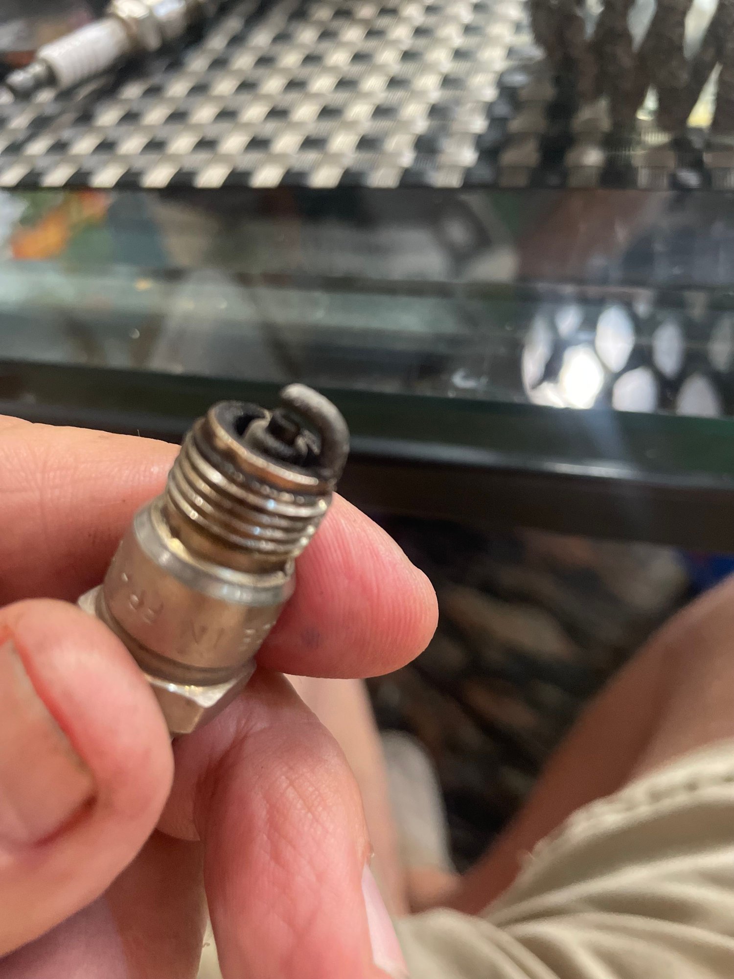 Spark plug with crazy carbon buildup - CorvetteForum - Chevrolet ...
