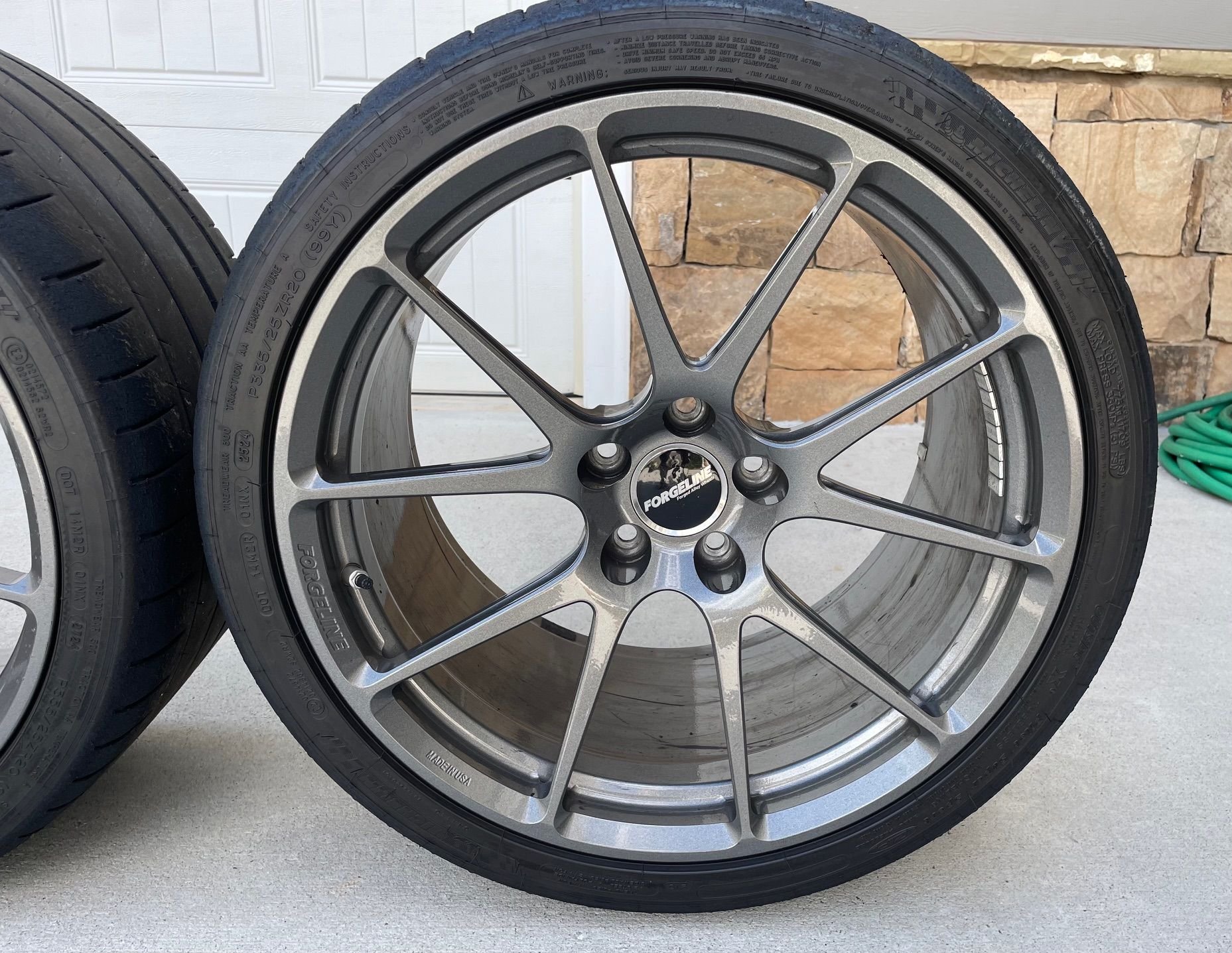 FS (For Sale) Forgeline GS1 monoblock wheels with MPSS tires for Z06/GS ...