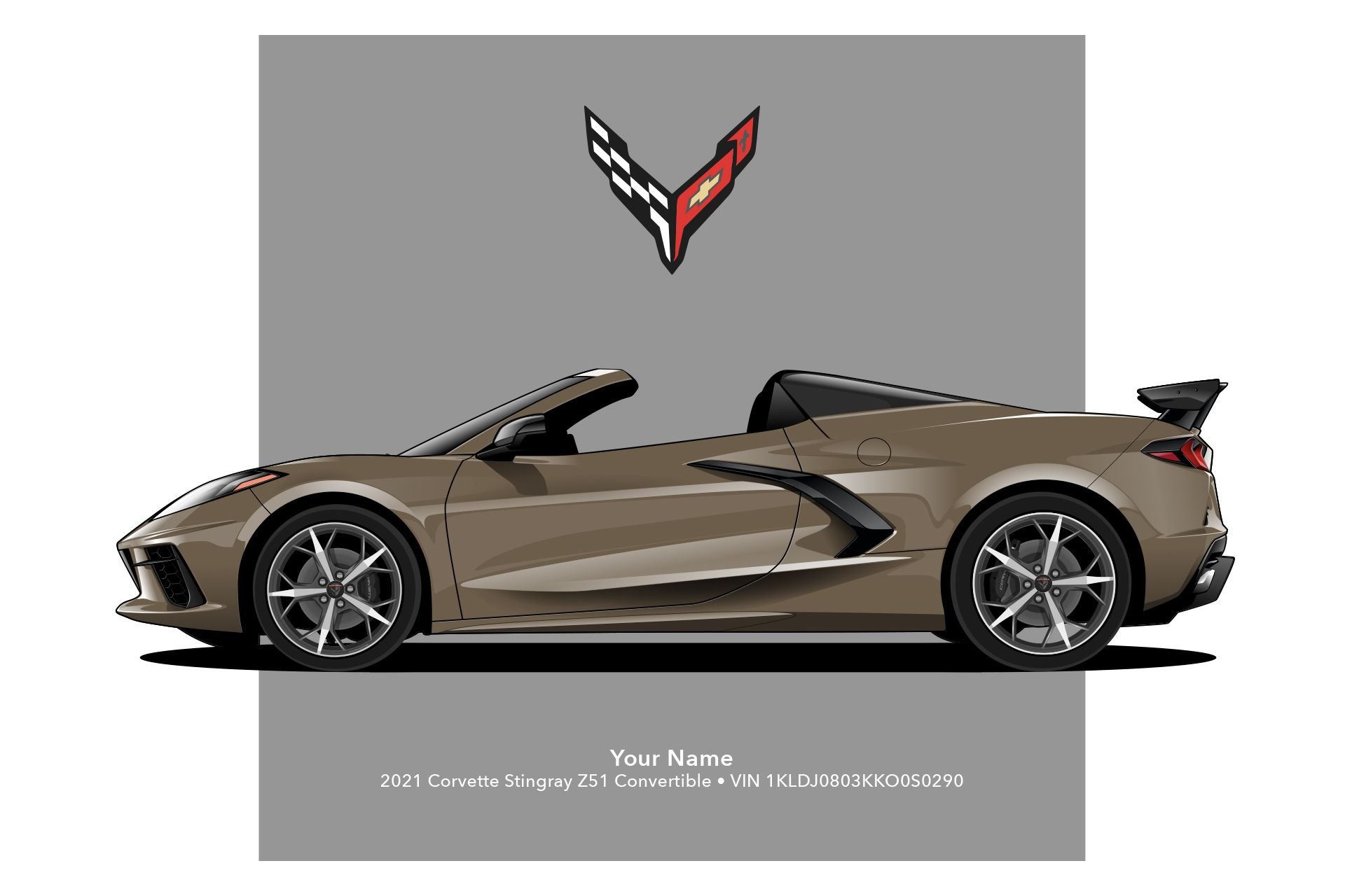 Cartoon of your C8 Corvette! Details & artwork inside - Monaco Auto ...