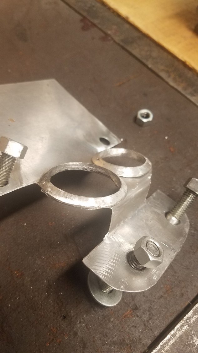 built simple flow bench to test ported heads, intake manifold ...