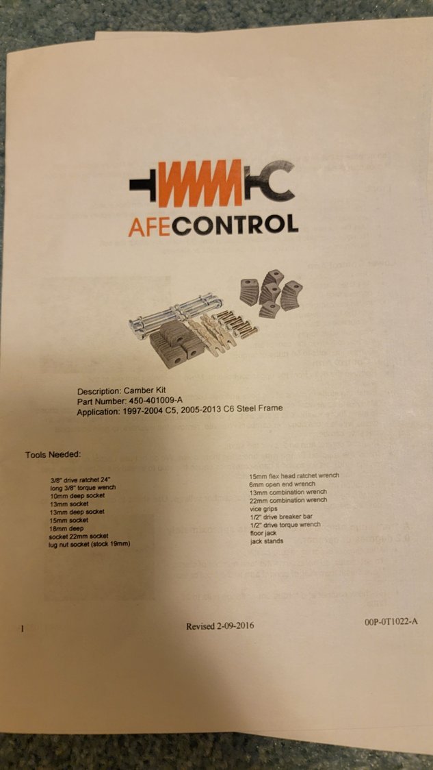 FS (For Sale) AFe Control PFADT Series Steel Frame Camber Kit ...