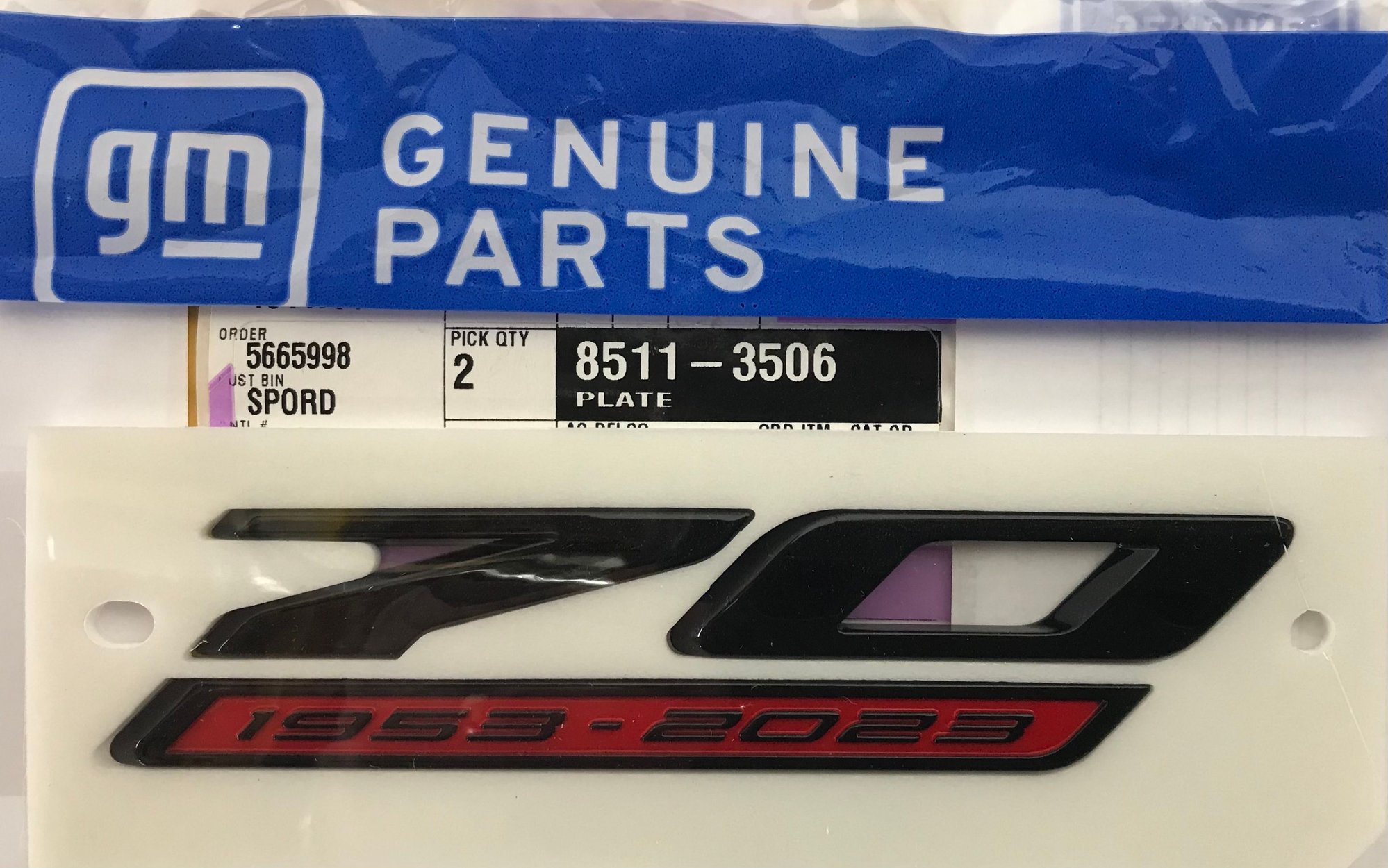 70th anniversary emblem part number ?? - CorvetteForum - Chevrolet ...