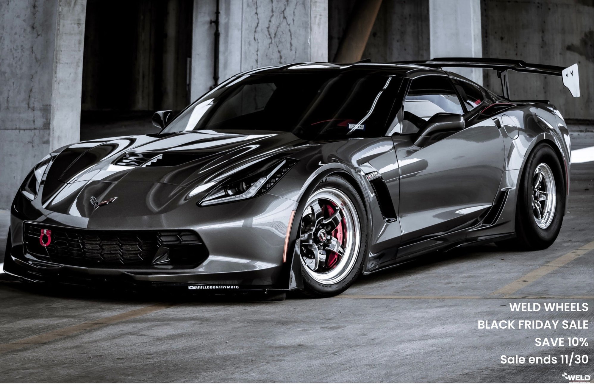 WELD Racing Ventura 5 Rotary Forged - Corvette C6 Base / Z06 / GS / ZR1 ...