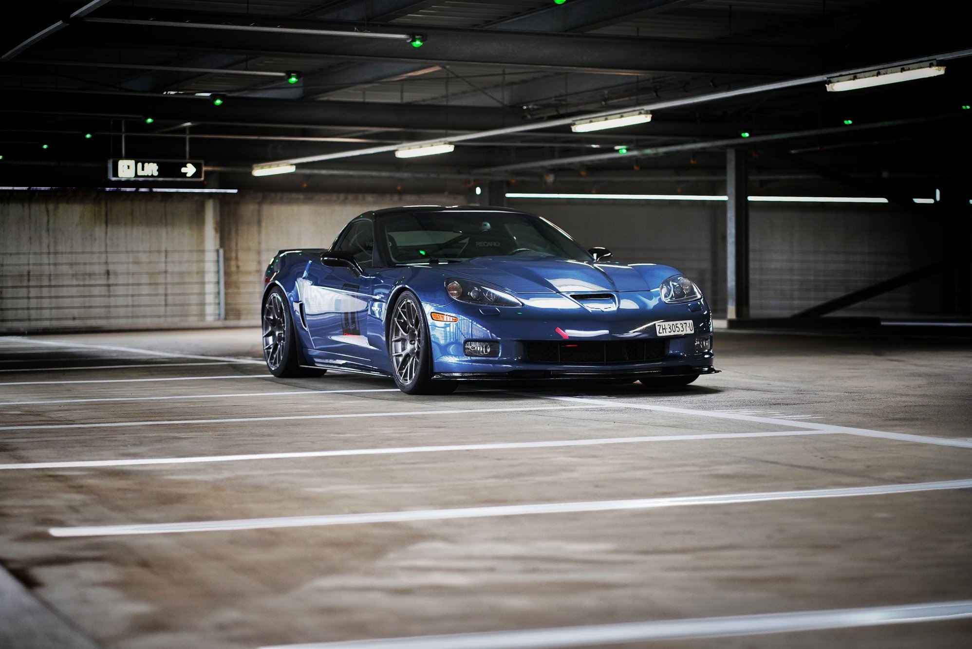 Tuned Corvette C6 Z06 Carbon Edition Supersonic Blue Forest Run ...