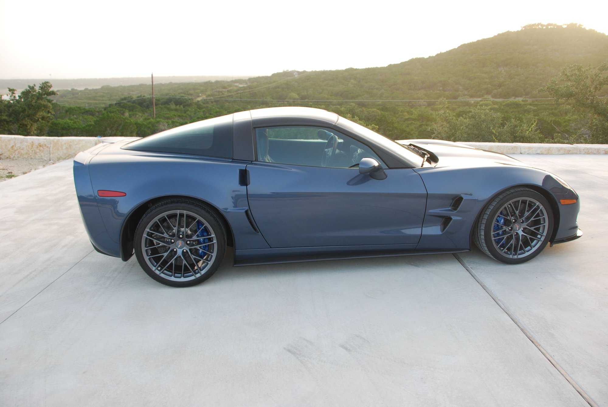 FS: 2011 SuperSonic Blue ZR1, 3ZR Ebony Interior, Gray Wheels, 754 mi ...