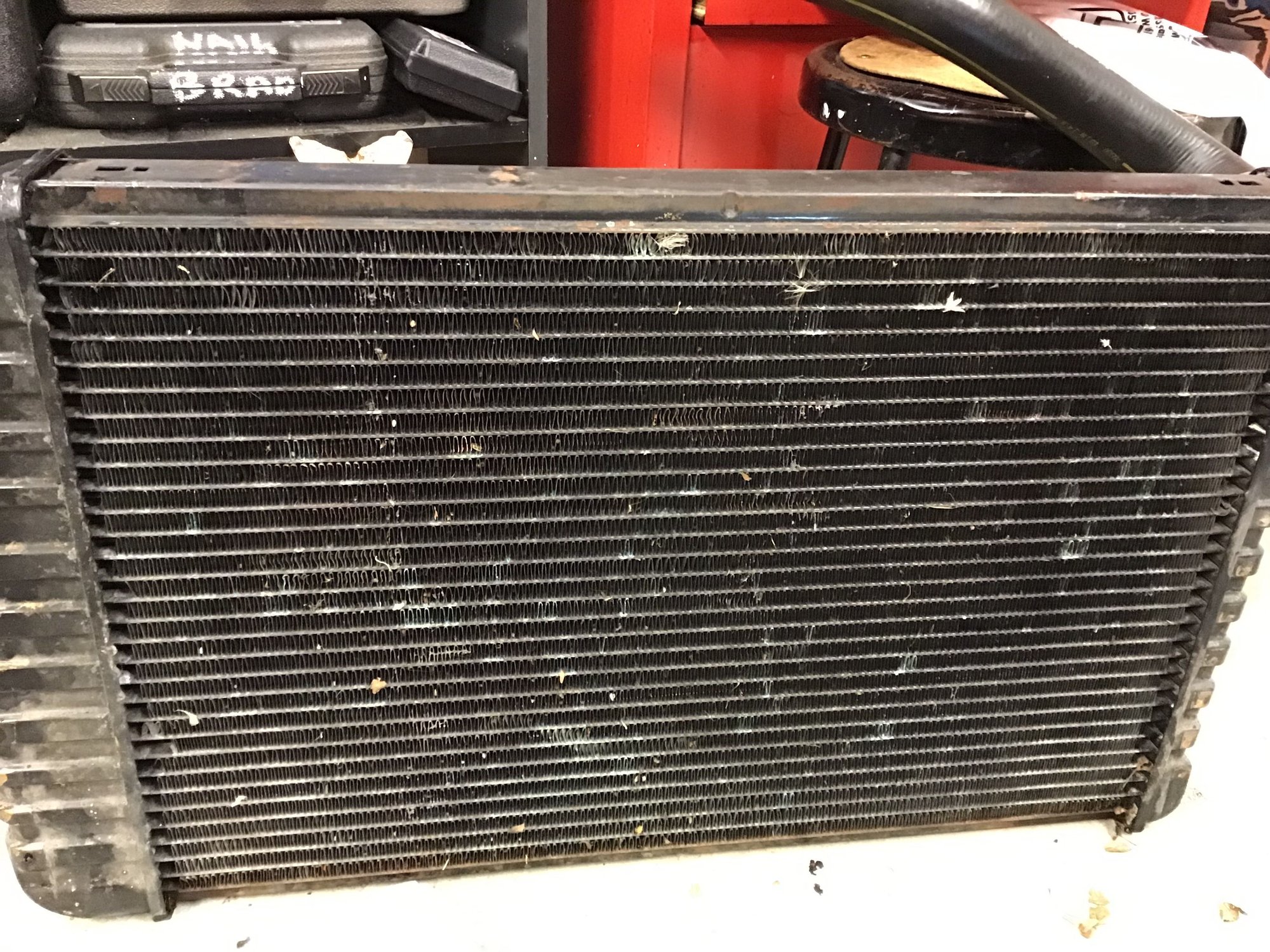 My original 40 yo radiator replacement 79 l82 - CorvetteForum ...