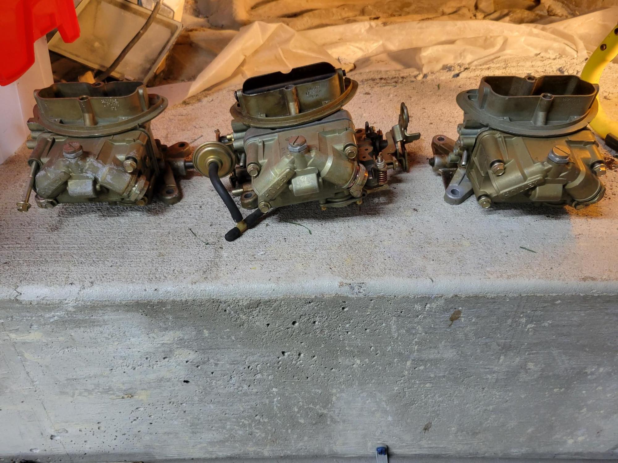 FS (For Sale) Tri Power Holley 3659, 3660 service date (for 67) carbs ...